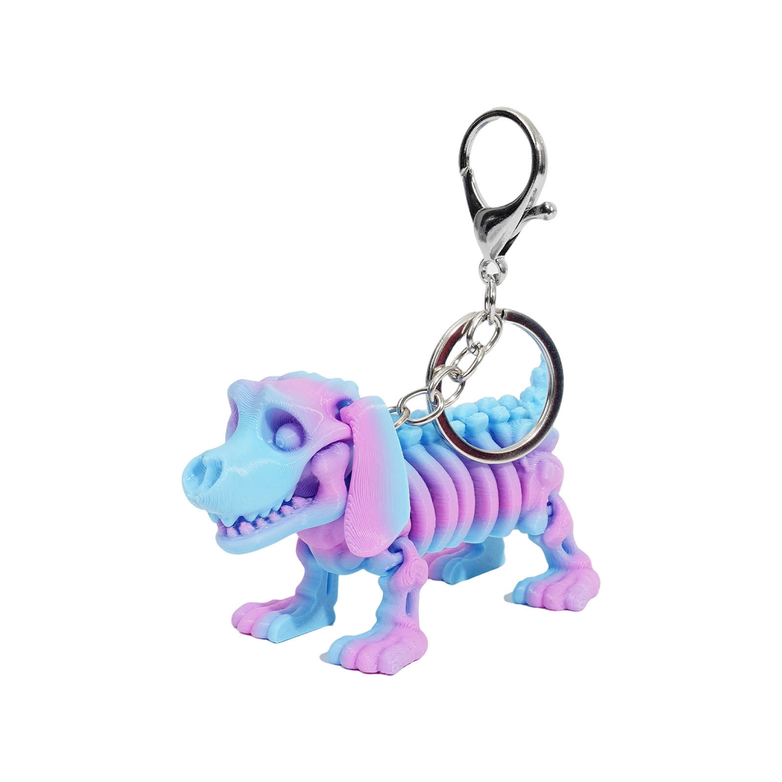 3D Printed Skeleton Dog Keychain, Movable Joints Fidget Toy for Adults ...