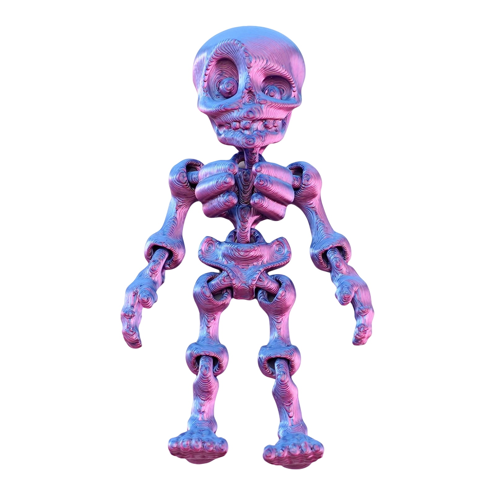 3D Printed Skeleton Figurines, with Movable Joints, in Multiple Colors ...