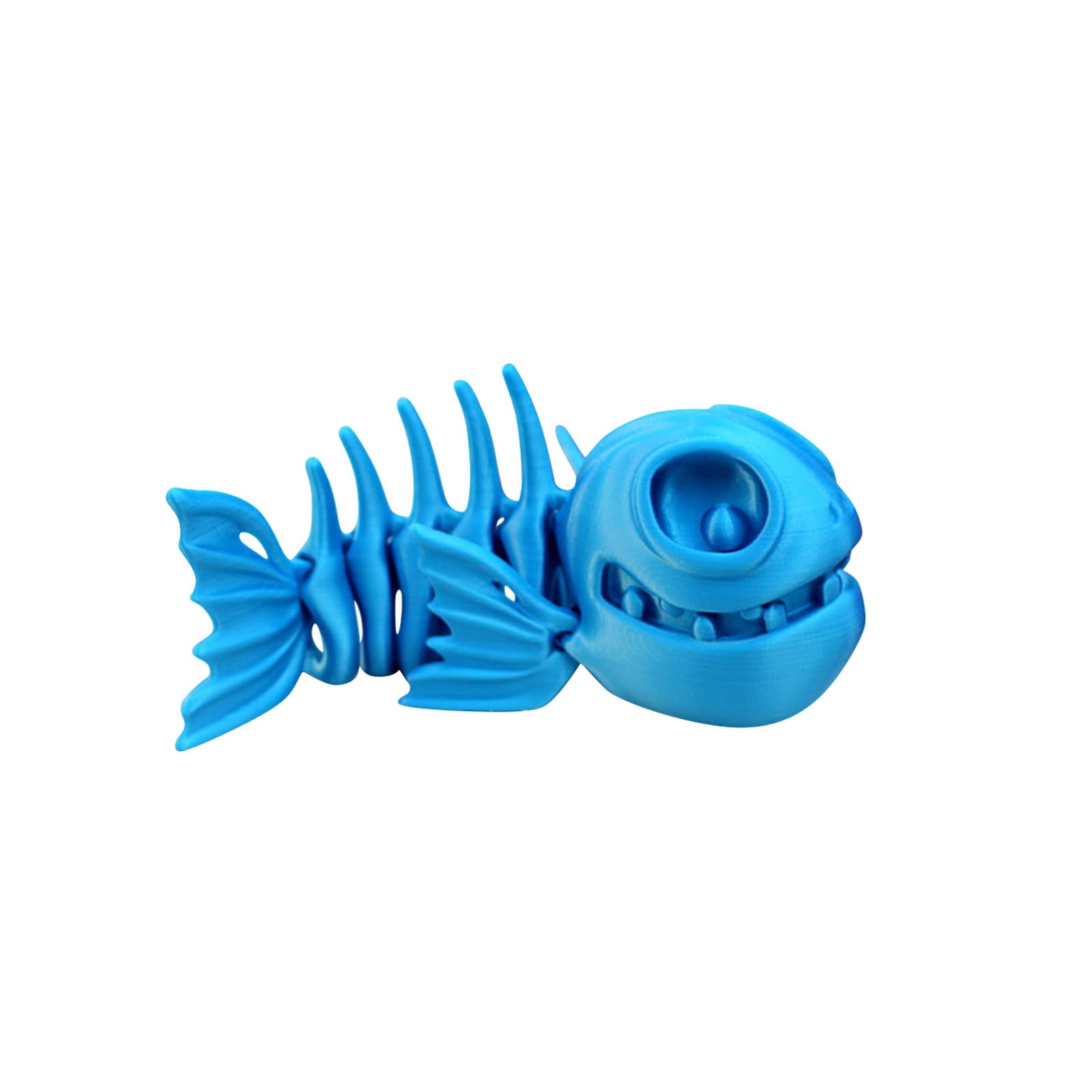3D Printed Skeleton Fish Toy, Movable Joint Articulated Model, Desktop ...