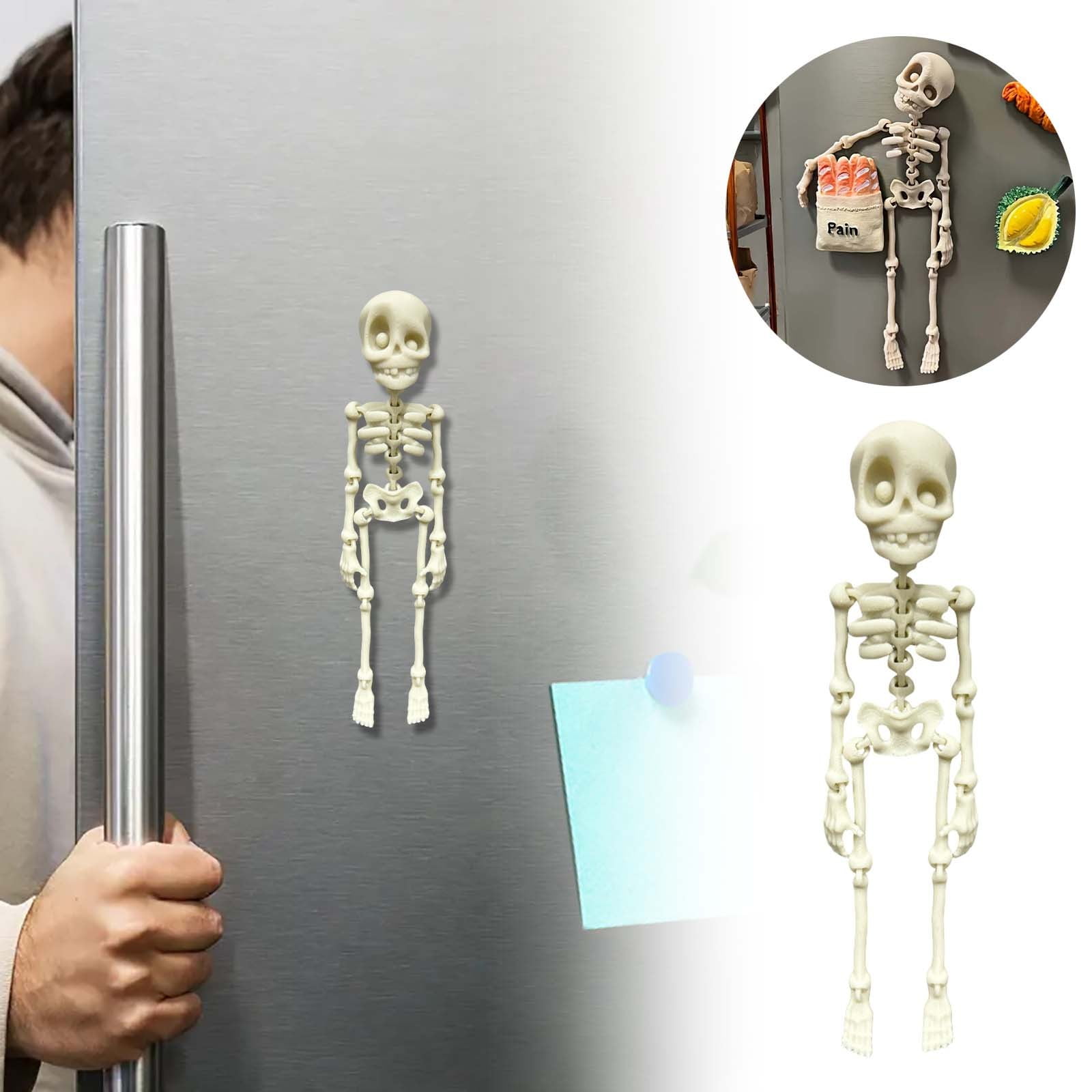 3D Printed Skeleton Refrigerator , Halloween Skeleton Man Flexible ...