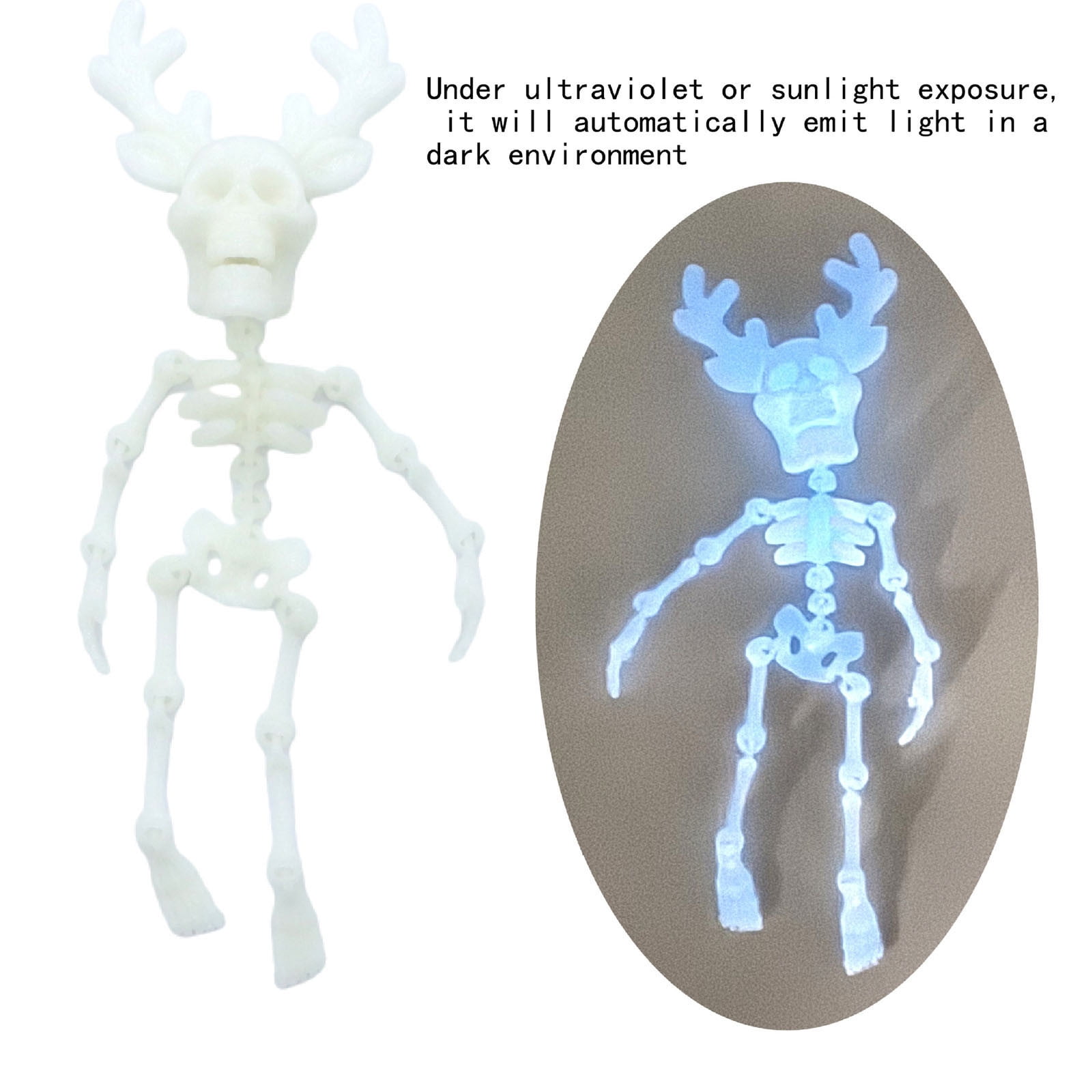 3D Printed Skull Refrigerator Magnets, Poseable Skeleton Refrigerator ...