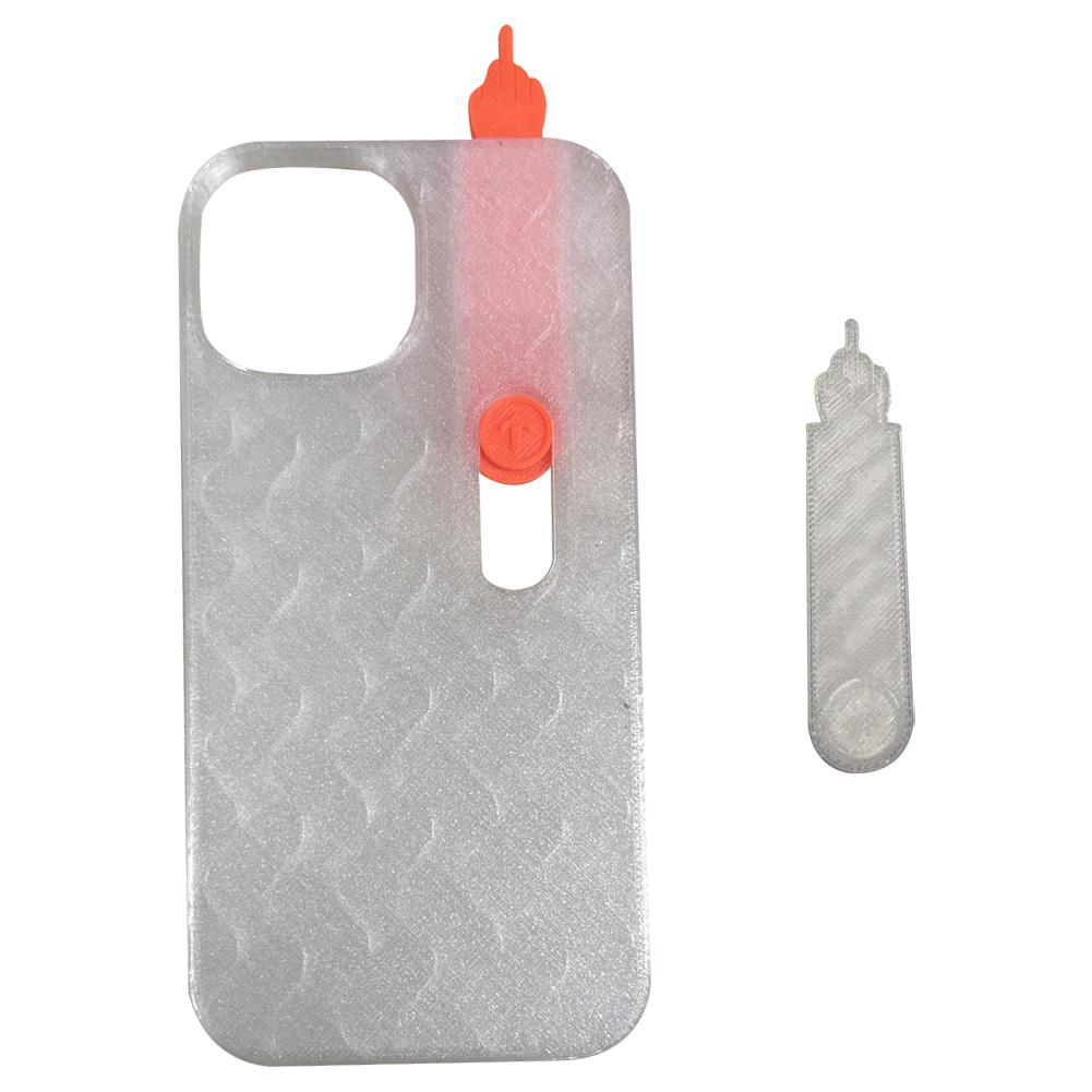 3D Printed Sliding Middle Finger Phone Case Toy Friendly Models y ...