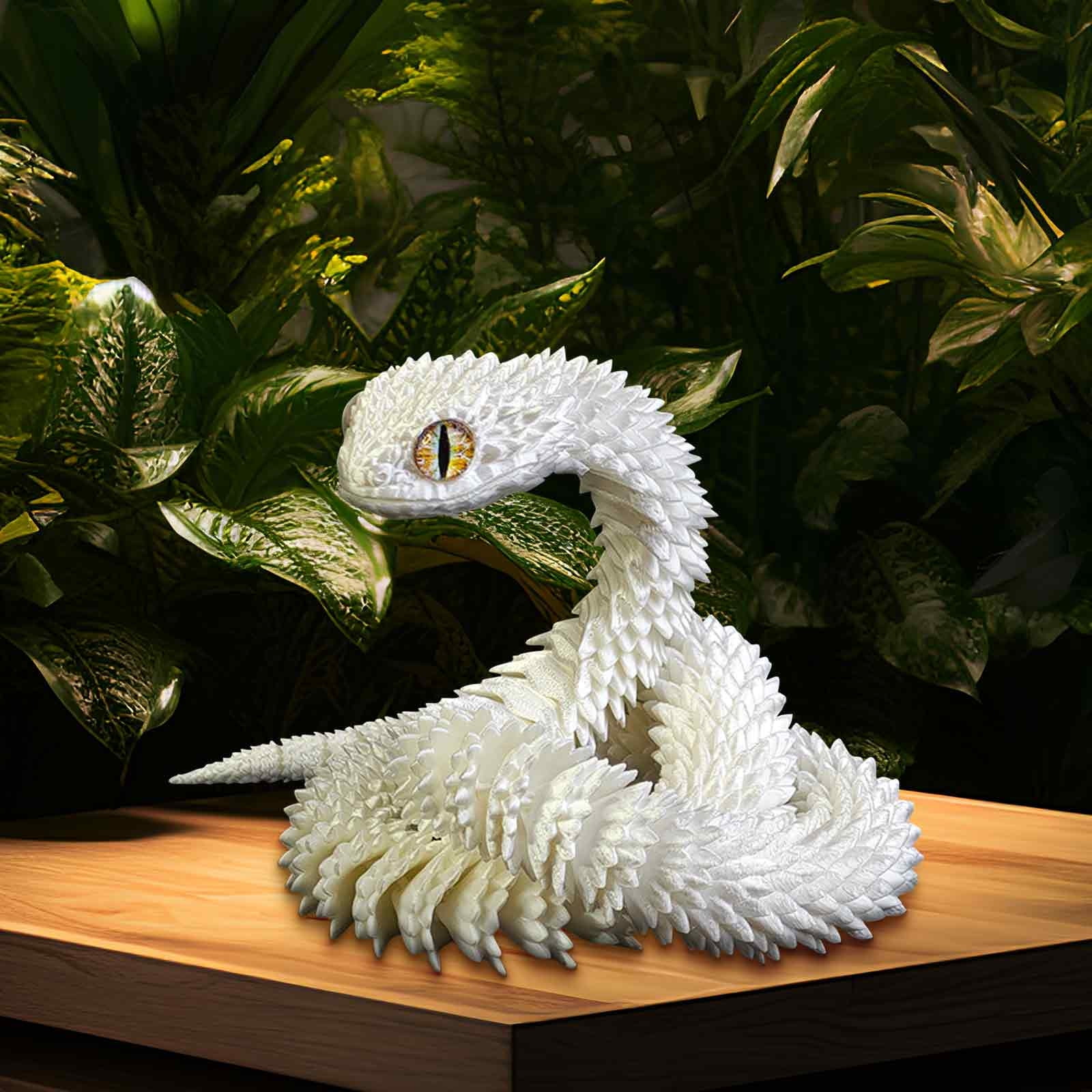 3D Printed Snake, 23.6 Inch 3D Printed Toy Snake, Flexible 3D Printed ...