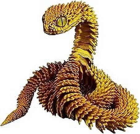 3D Printed Snake,3D Printed Animals 24inch Plastic Model Snake,Office ...