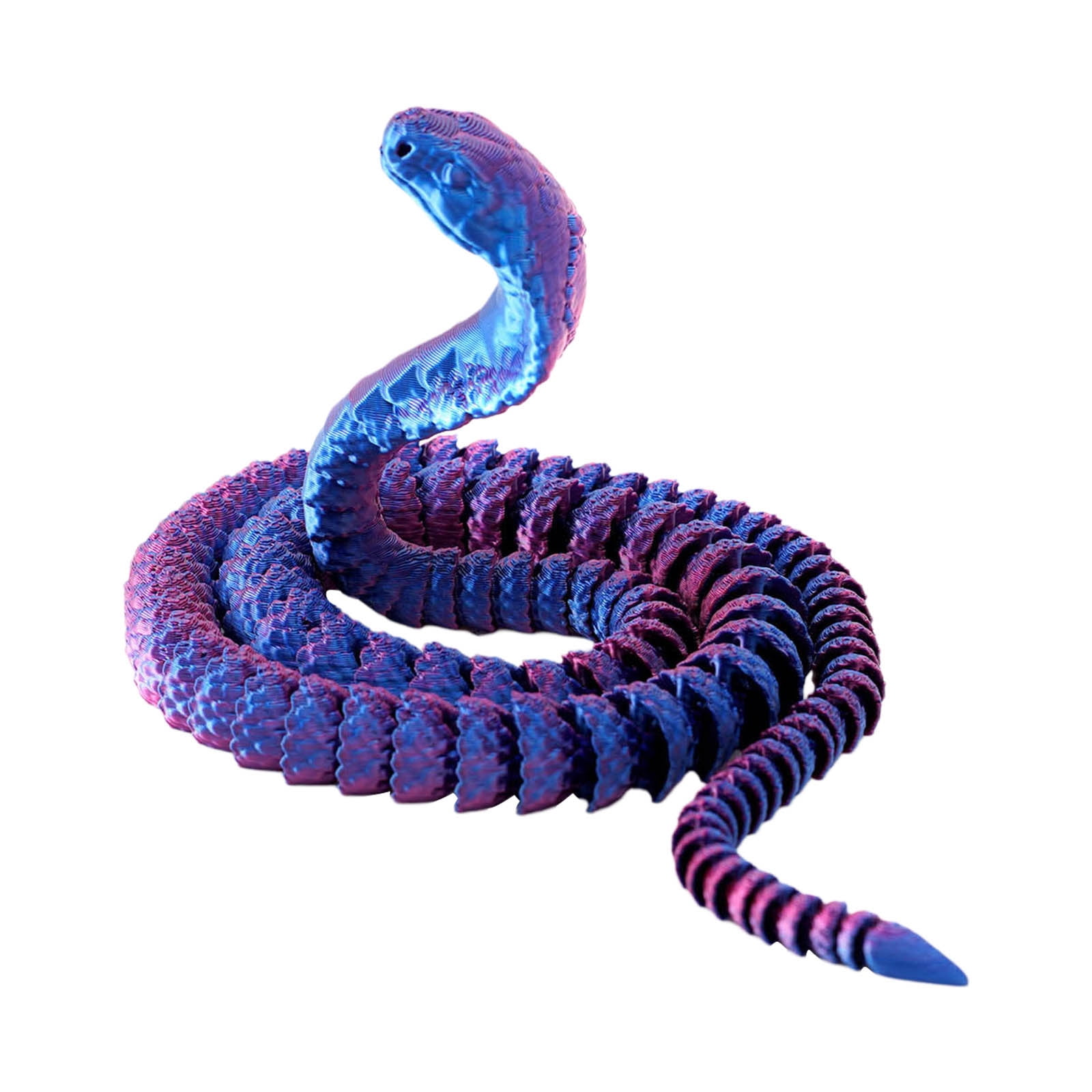 3D Printed Snake 3D Printed Animals 22in Printed Cobra Fidget Toys for ...