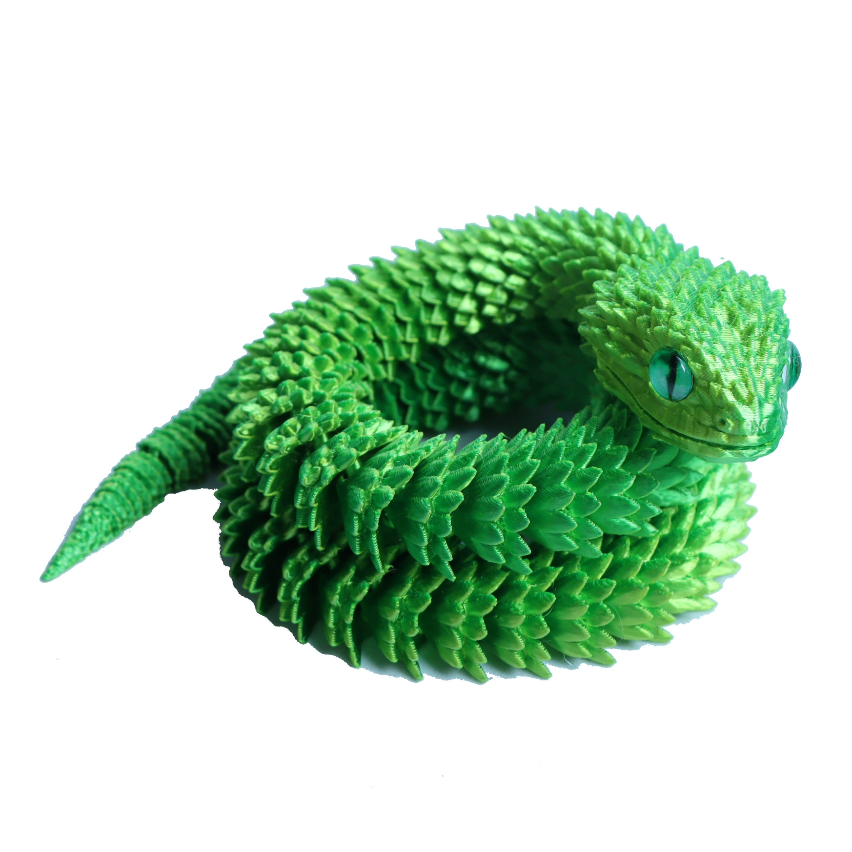 3D Printed Snake Animals Toys, Articulated Flexible 3D Printed Viper ...