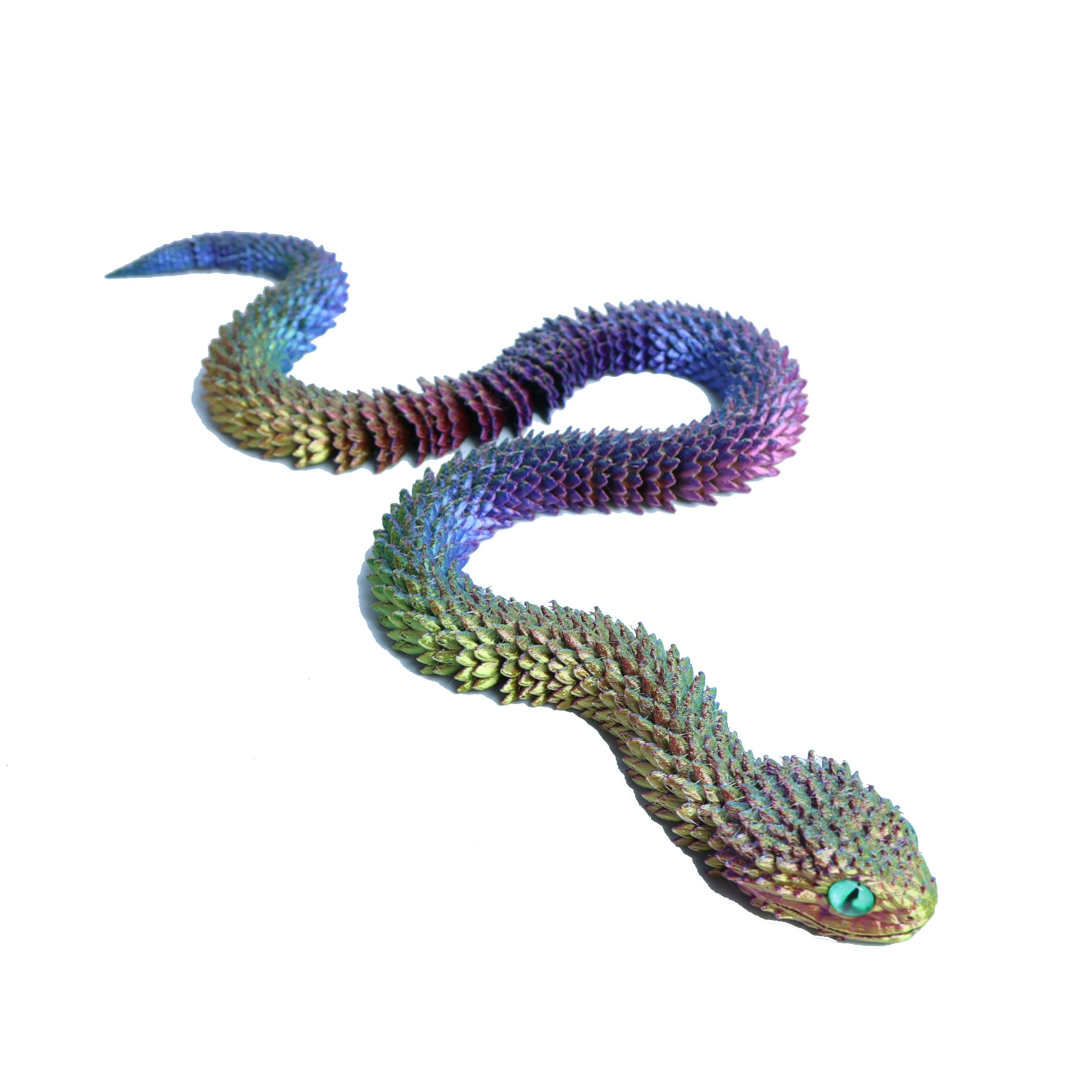 3D Printed Snake Animals Toys, Articulated Flexible 3D Printed Viper ...