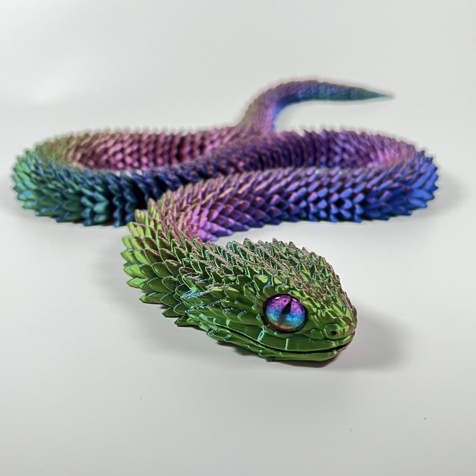 3D Printed Snake Animals Toys, Realistic Fake Snakes Toy, 3D Printed ...