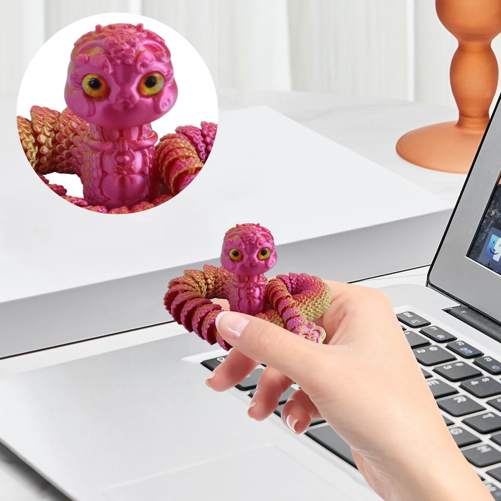 3D Printed Snake,Articulated Models,Flexible Joint Animal Figurines, 3D ...