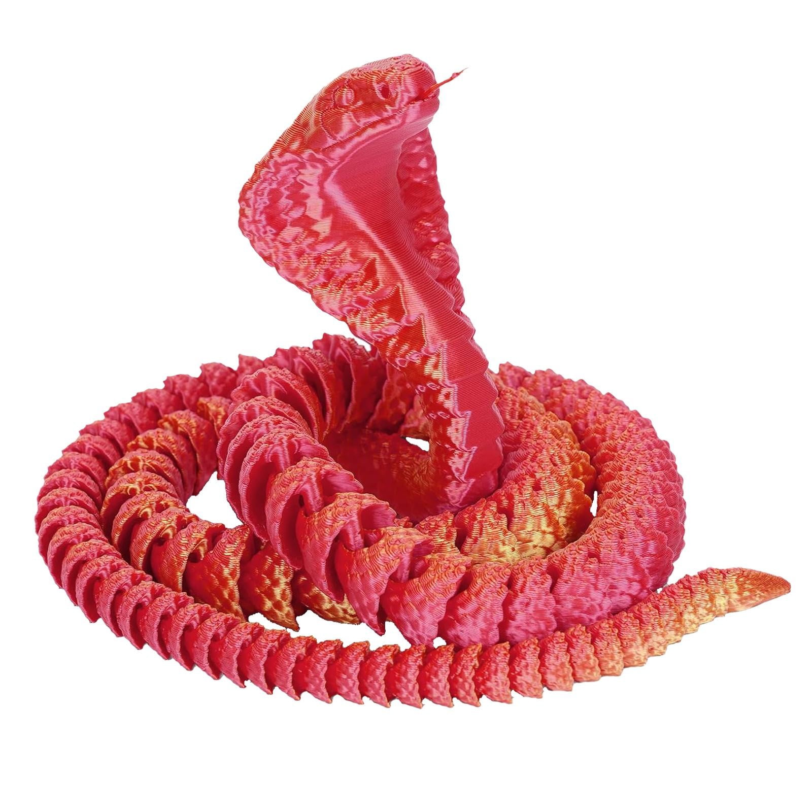 3D Printed Snake, Cobra Fidget Toys, Articulated Cobra Flexiable ...