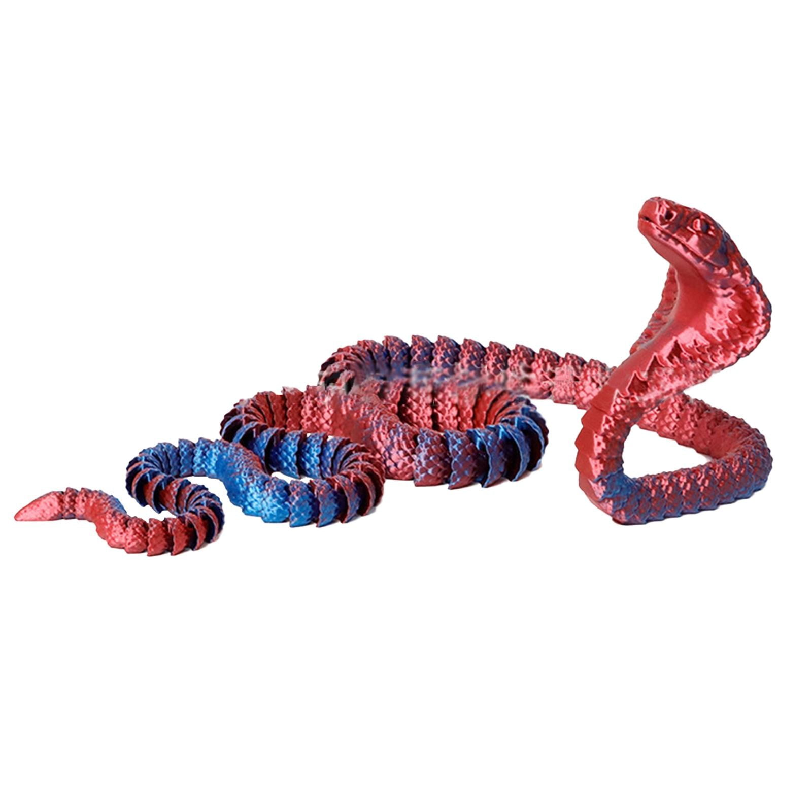 3D Printed Snake, Cobra Fidget Toys, Articulated Cobra Flexiable ...