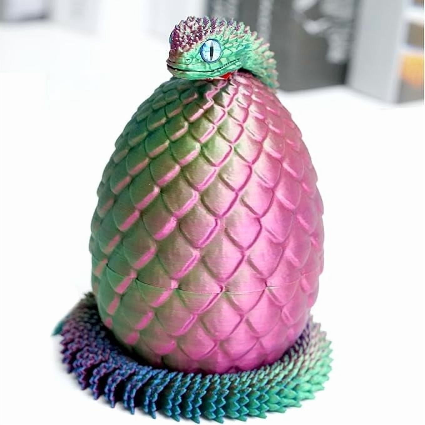 3D Printed Snake and Egg Models,Flexible Joint Animal lacertid ...