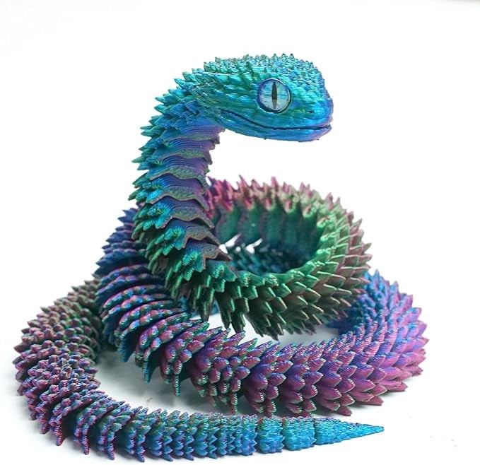 3D Printed Snake and Egg Models,Flexible Joint Animal lacertid ...