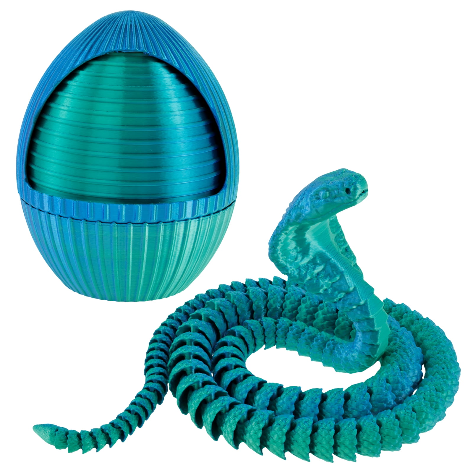 3D Printed Snake Egg Vivid 3D Printed Snake in Egg Creative 3D Printed ...