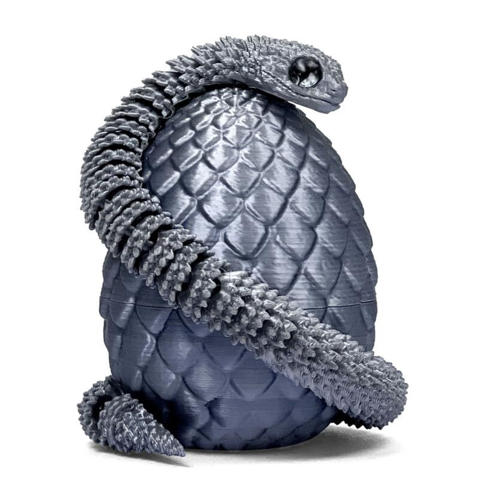 3D Printed Snake Eggs, Fascinating 3D Animals Snake, 3D Printed Animals ...