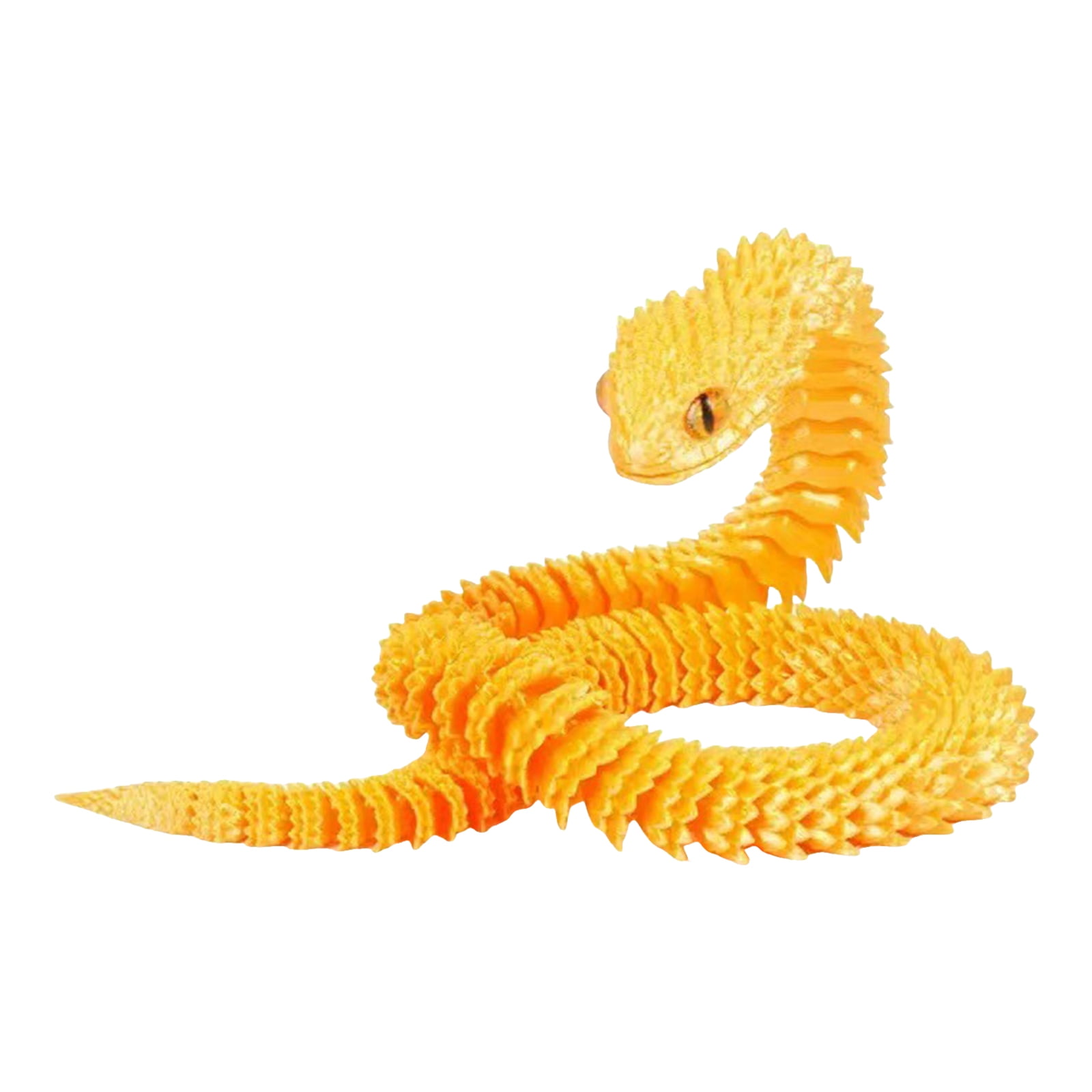 3D Printed Snake Flexible Articulated Unique Desk Decor 3D Animals ...