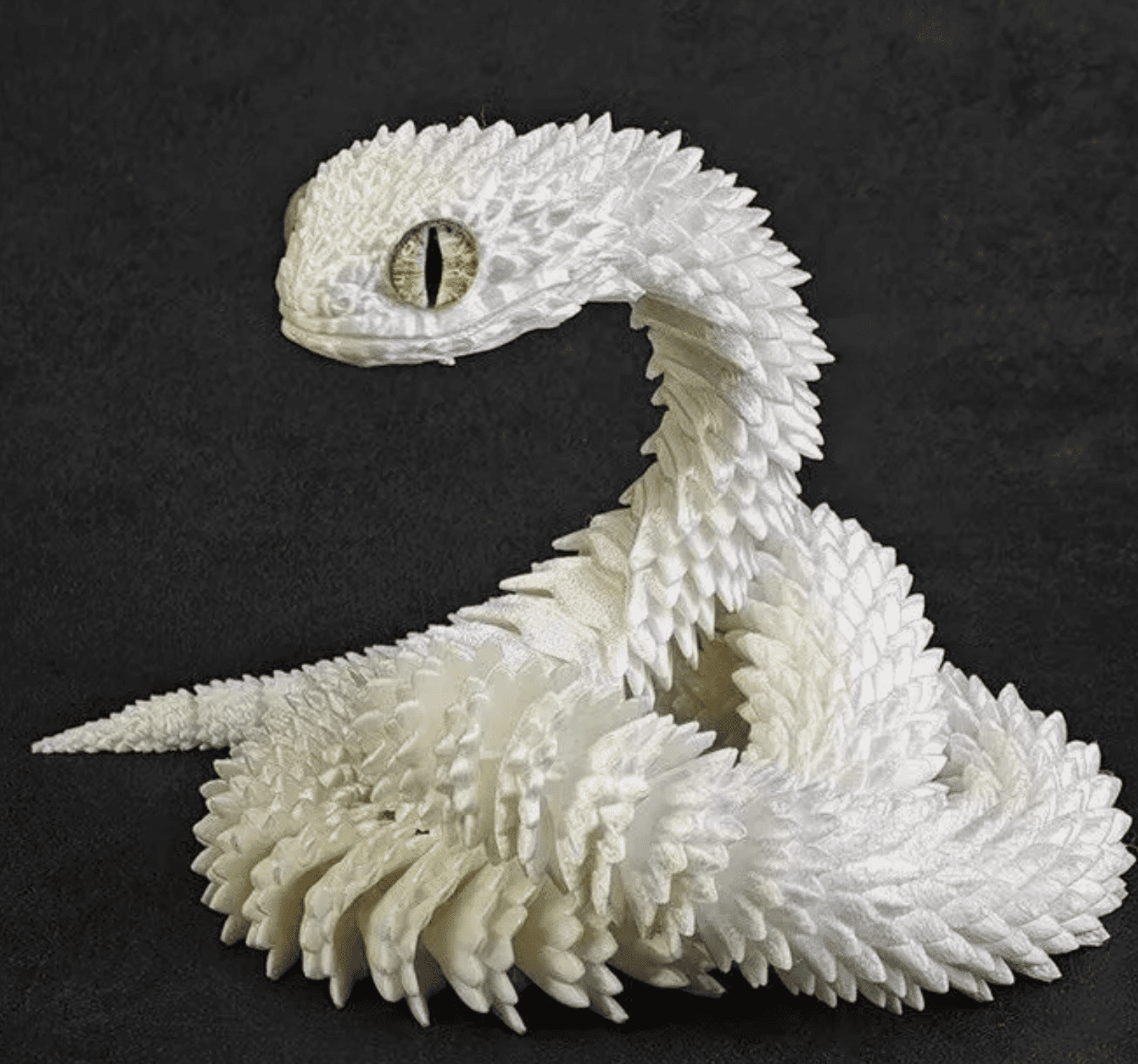 3D Printed Snake Full Articulated Flexible Fidget Toy Desk Car Decor ...