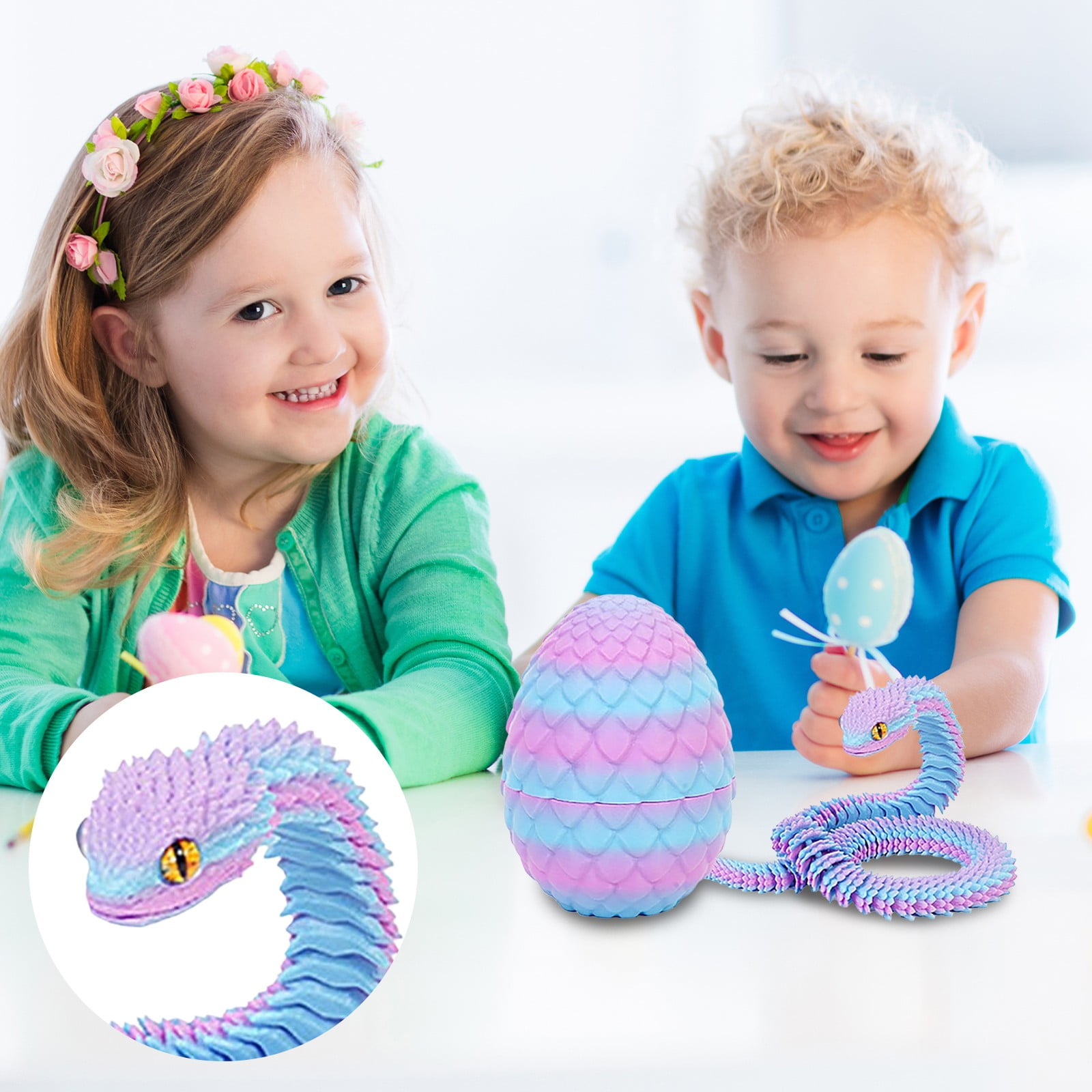 3D Printed Snake Models,Movable Teeth,Flexible Joint Animal lacertid ...