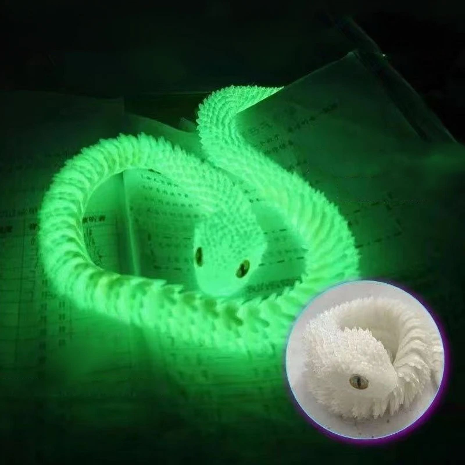 3D Printed Snake Movable Joint Fidget Toy Figurine Simulation Snake ...