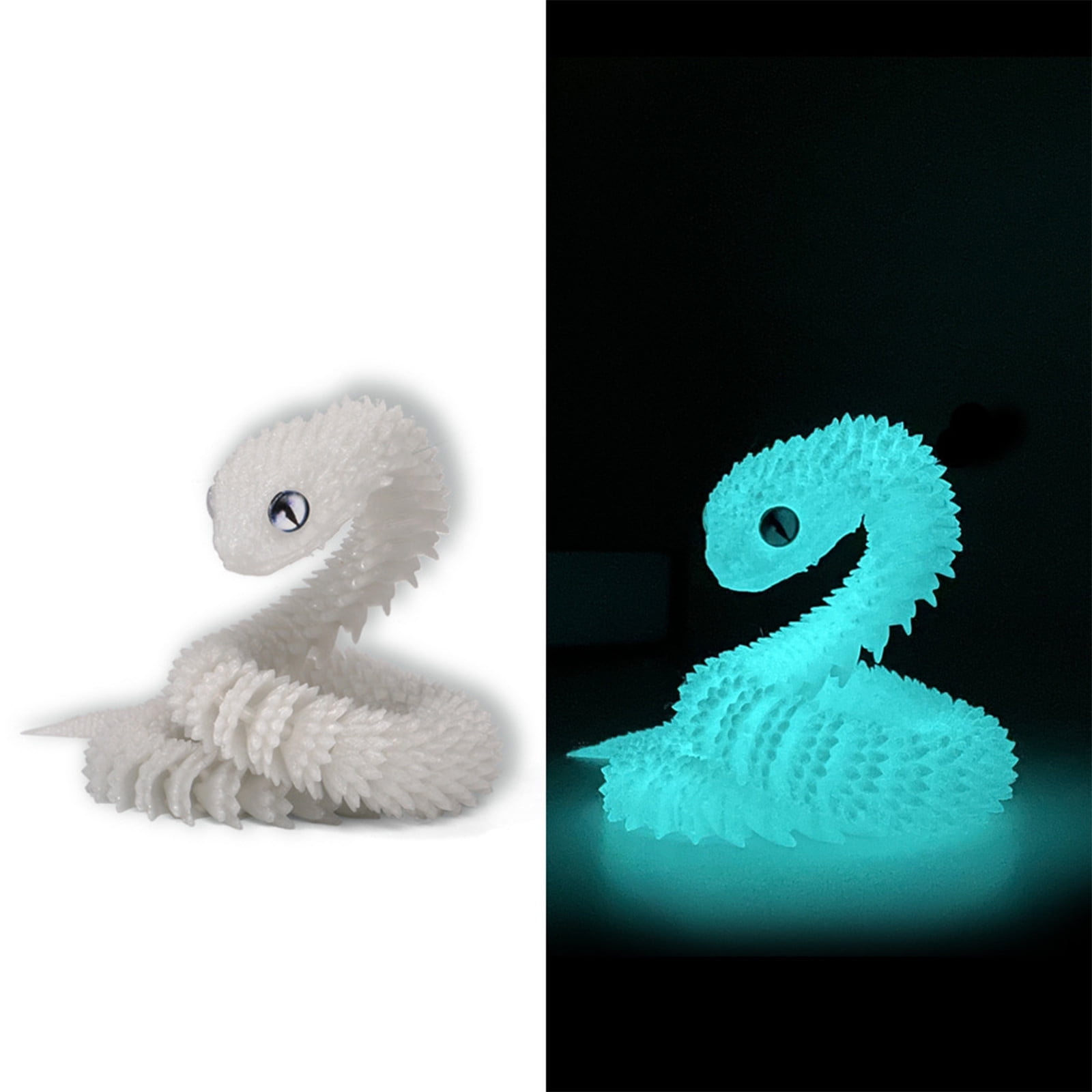 3D Printed Snake Ornament with Movable Joints - Realistic Desk Decor ...