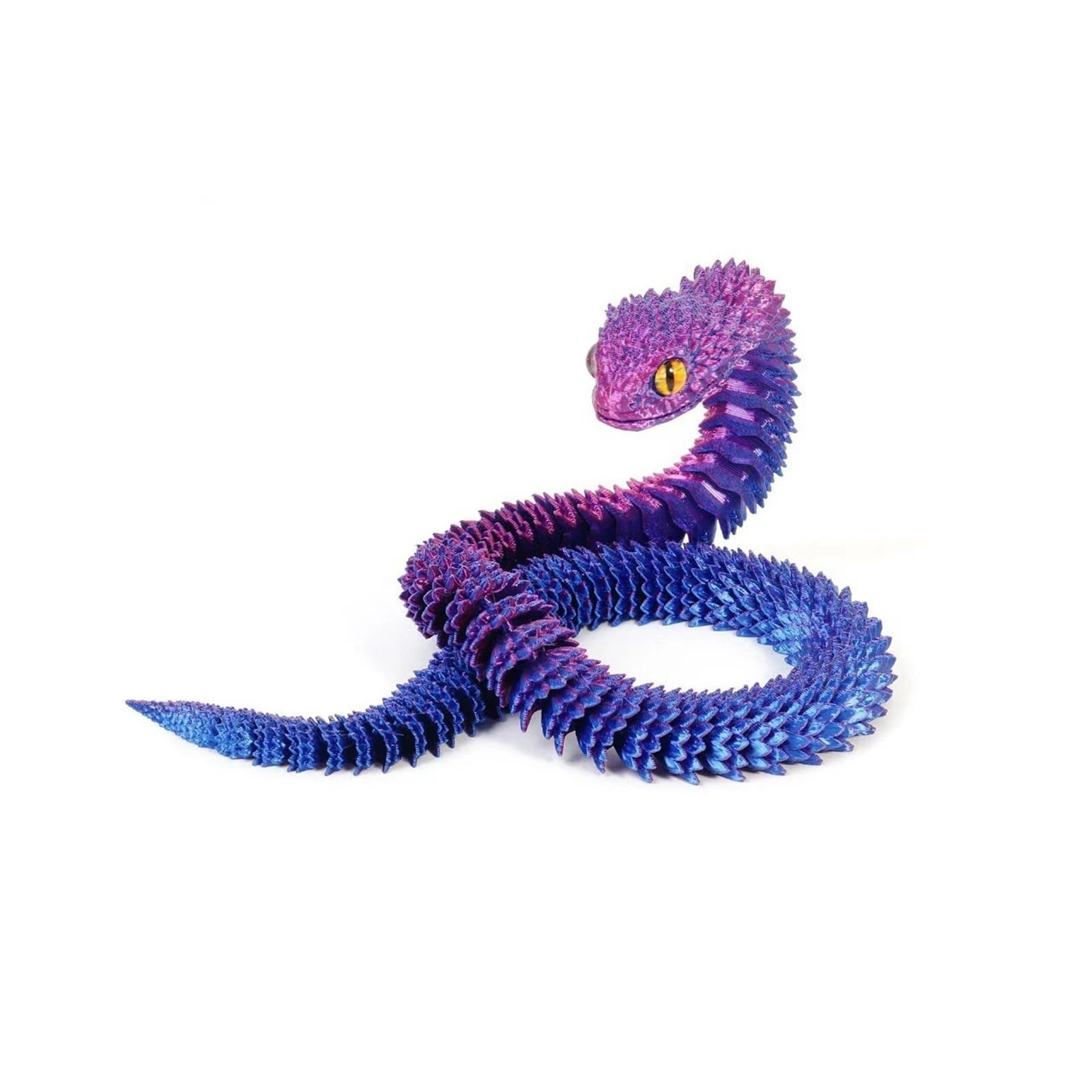 3D Printed Snake Realistic Snake Statue Movable Joint Simulation Desk ...