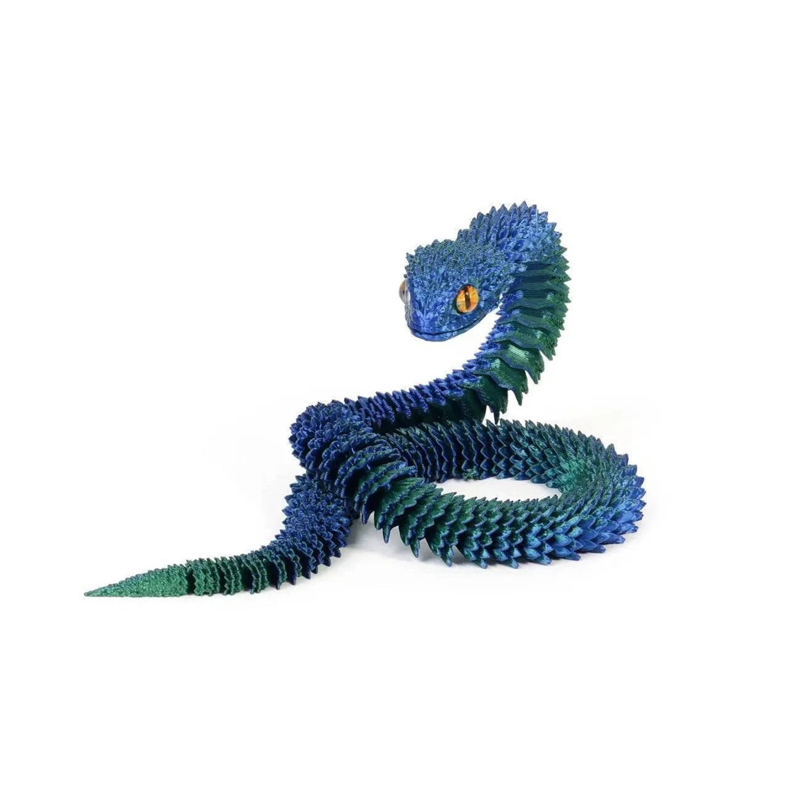 3D Printed Snake Realistic Snake Statue Movable Joint Simulation Desk ...