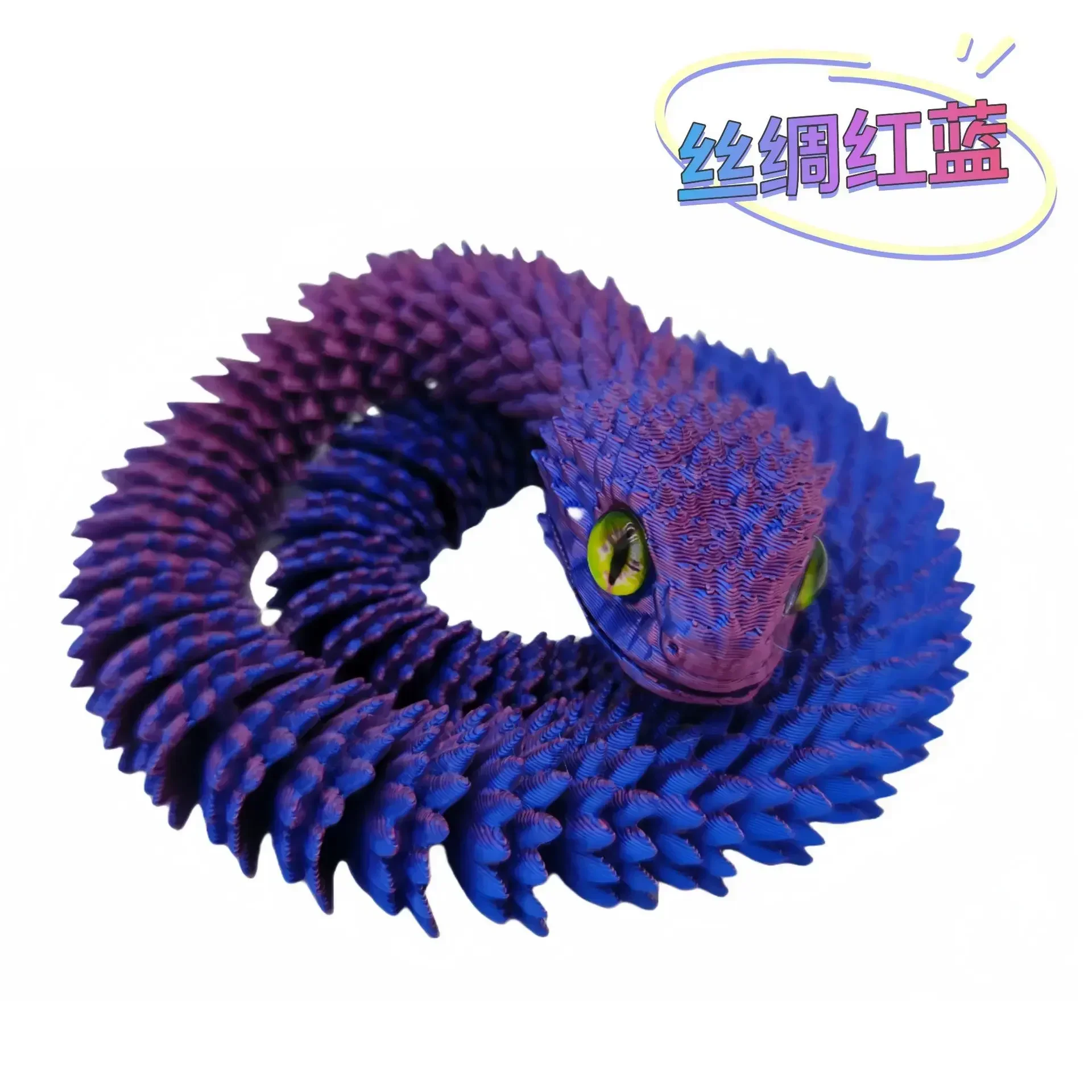 3D Printed Snake Rotatable Joints Snake Figurines Home Office Desktop ...