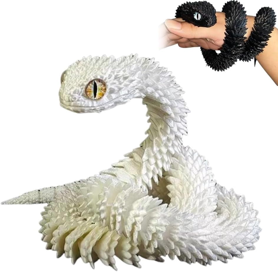 3D-Printed Snake-Shaped Animal Ornament—Flexible,Durable,and Joints ...