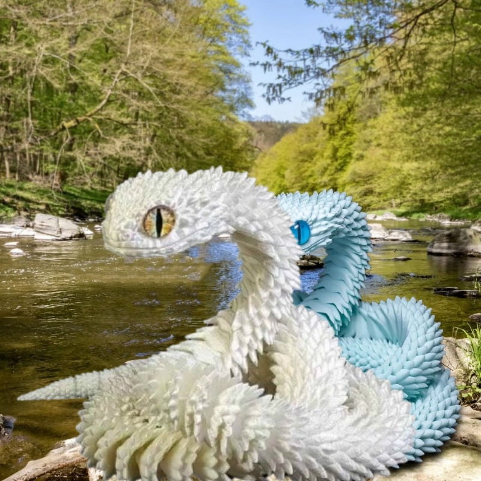 3D Printed Snake Toys 3D Printed Animals Set 3D Printed Animals ...