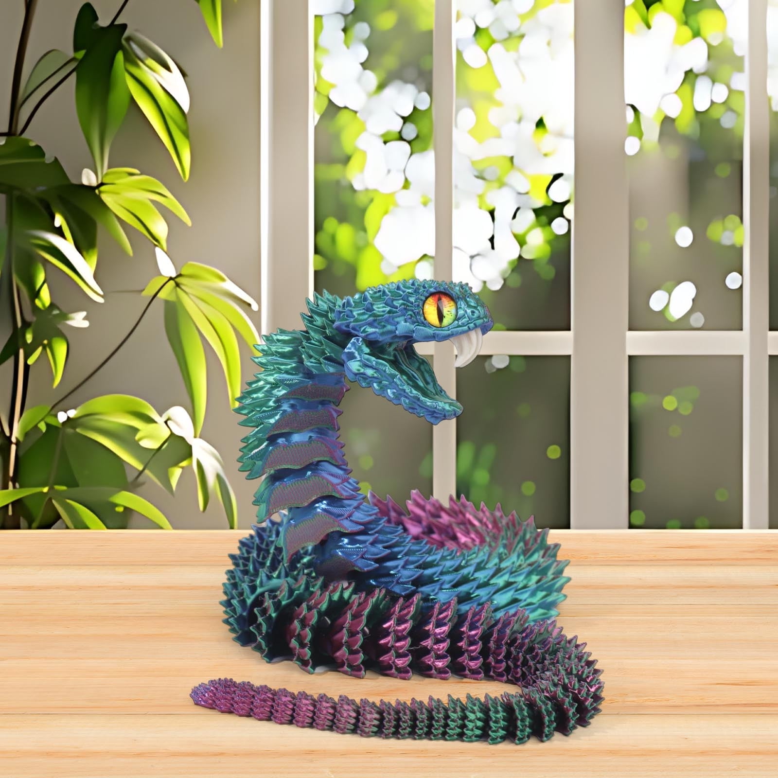 3D Printed Snake Toys, Flexible 3D Printed Animal, Eco-Friendly Fidget ...