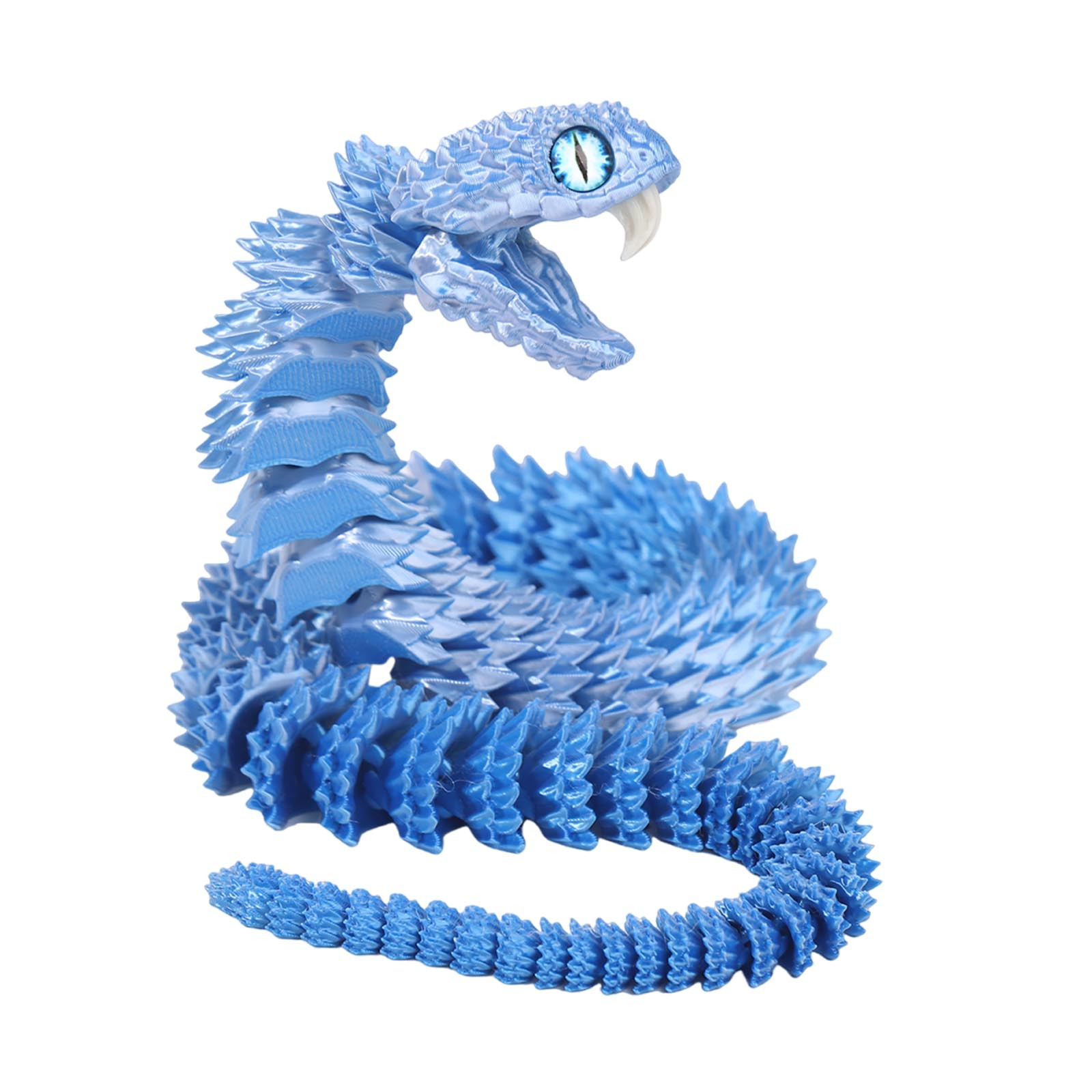 3D Printed Snake With Retractable Teeth, 17.71in 3D Printed Fidget ...