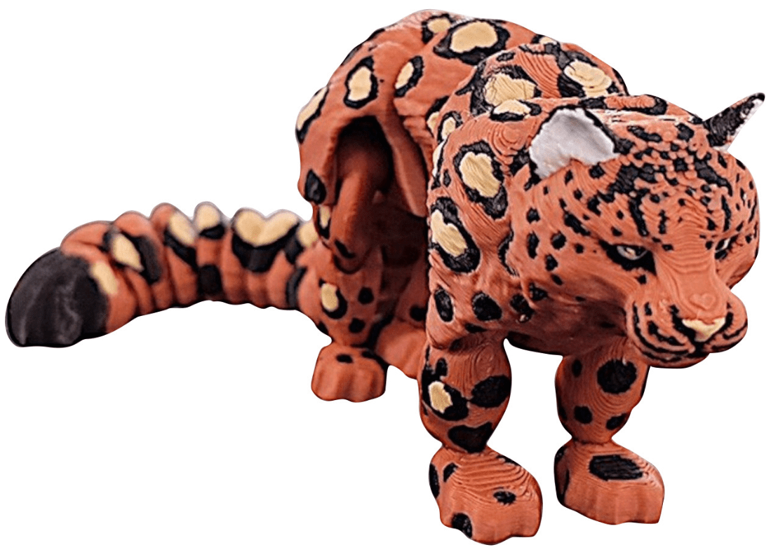 3D Printed Snow Leopard Figurine, Animal Figure Collectibles Lifelike ...