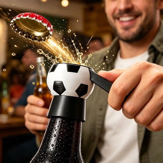 3D Printed Soccer Style Bottle Cap Launcher, Multi-Function Bottle ...