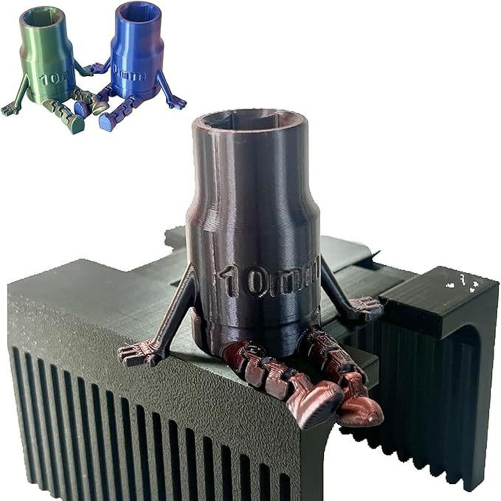 3D Printed Socket with Articulated Legs, Unique 10mm Socket, Novelty ...