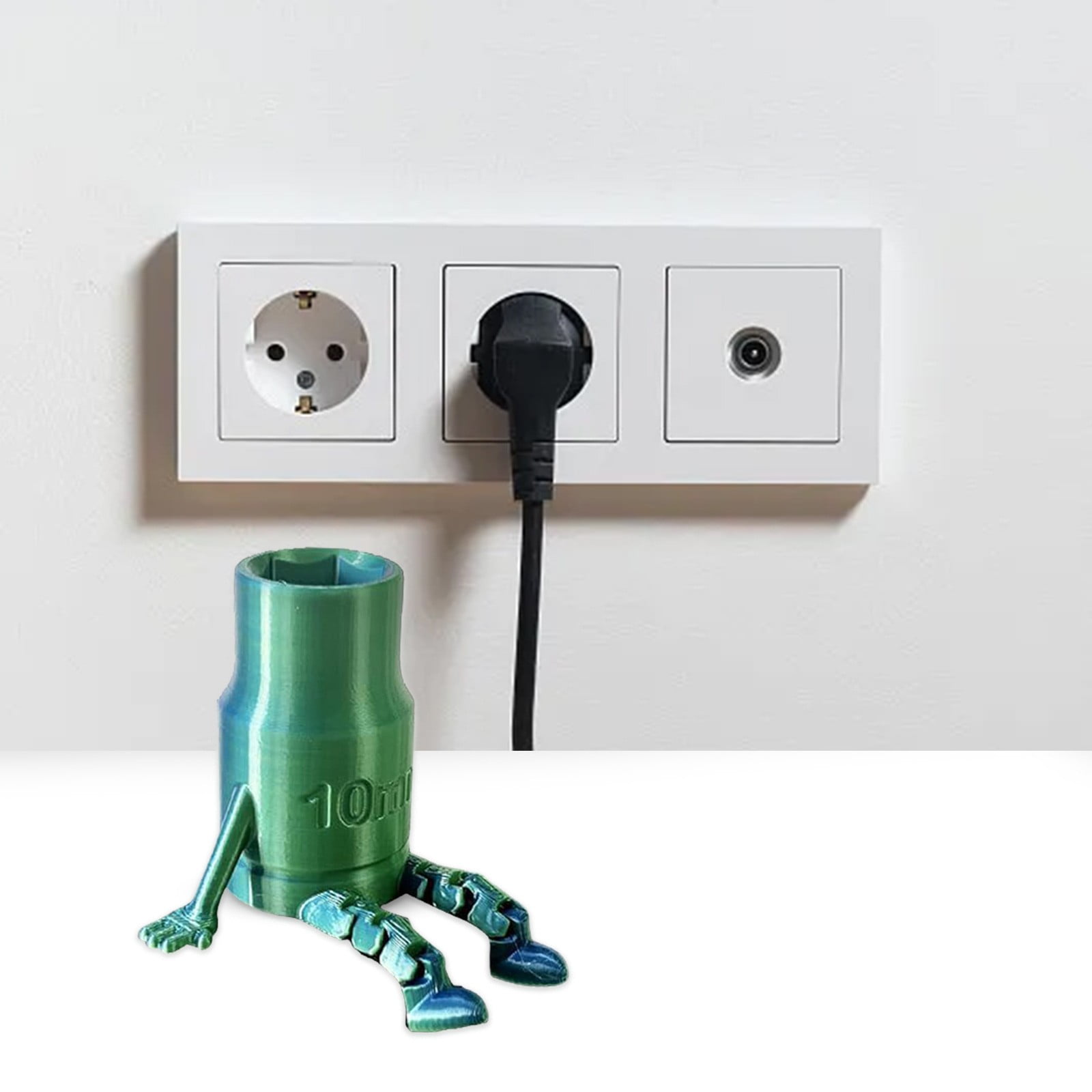 3D Printed Socket with Articulated Legs, Unique 10mm Socket, Novelty ...