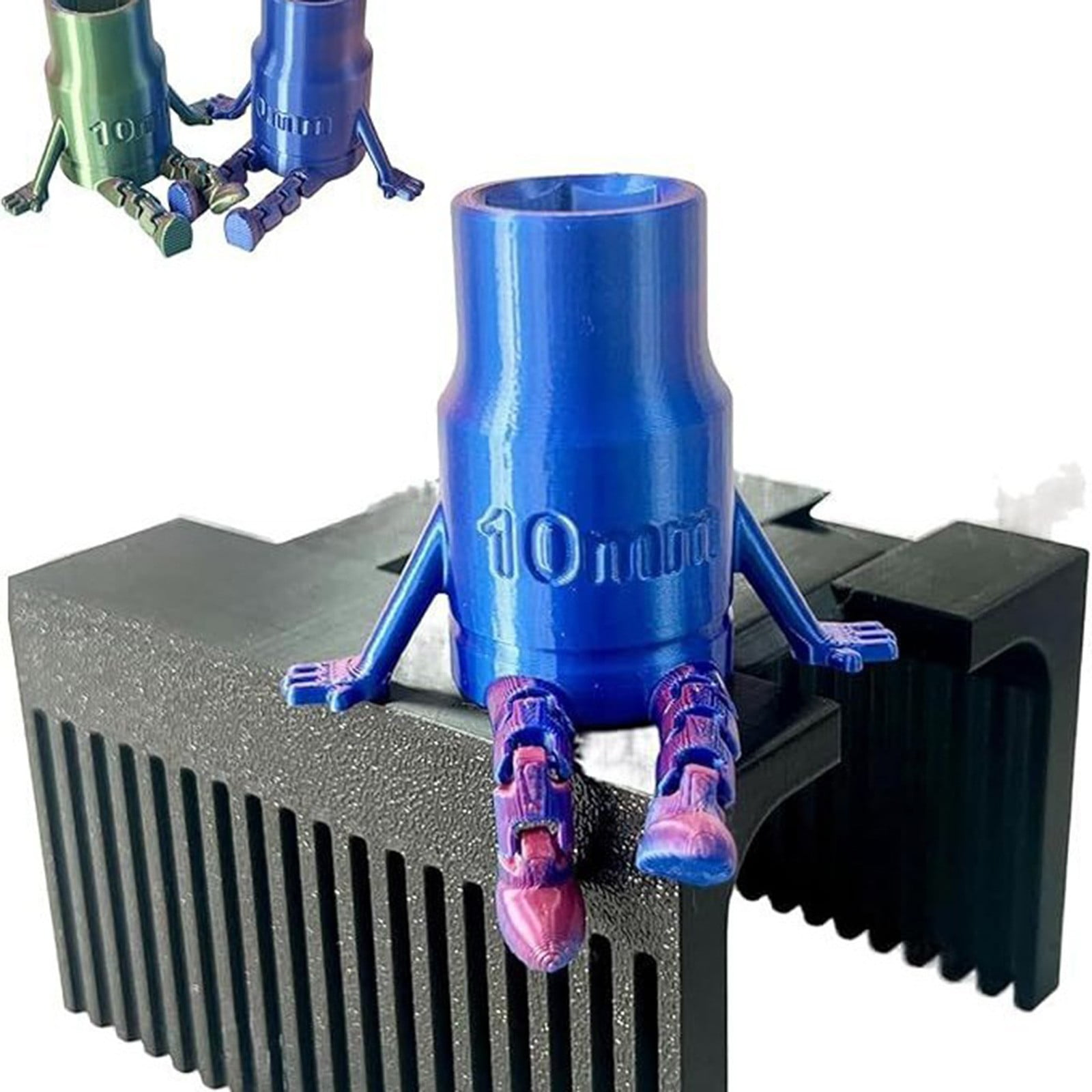 3D Printed Socket with Articulated Legs, Unique 10mm Socket, Novelty ...