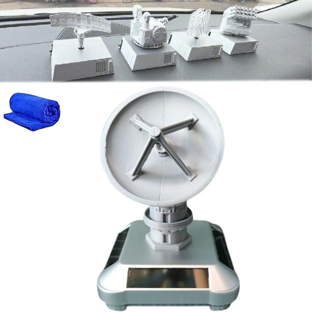 3D-Printed Solar-Powered Military Model Rotating Ornament, 3D Military ...