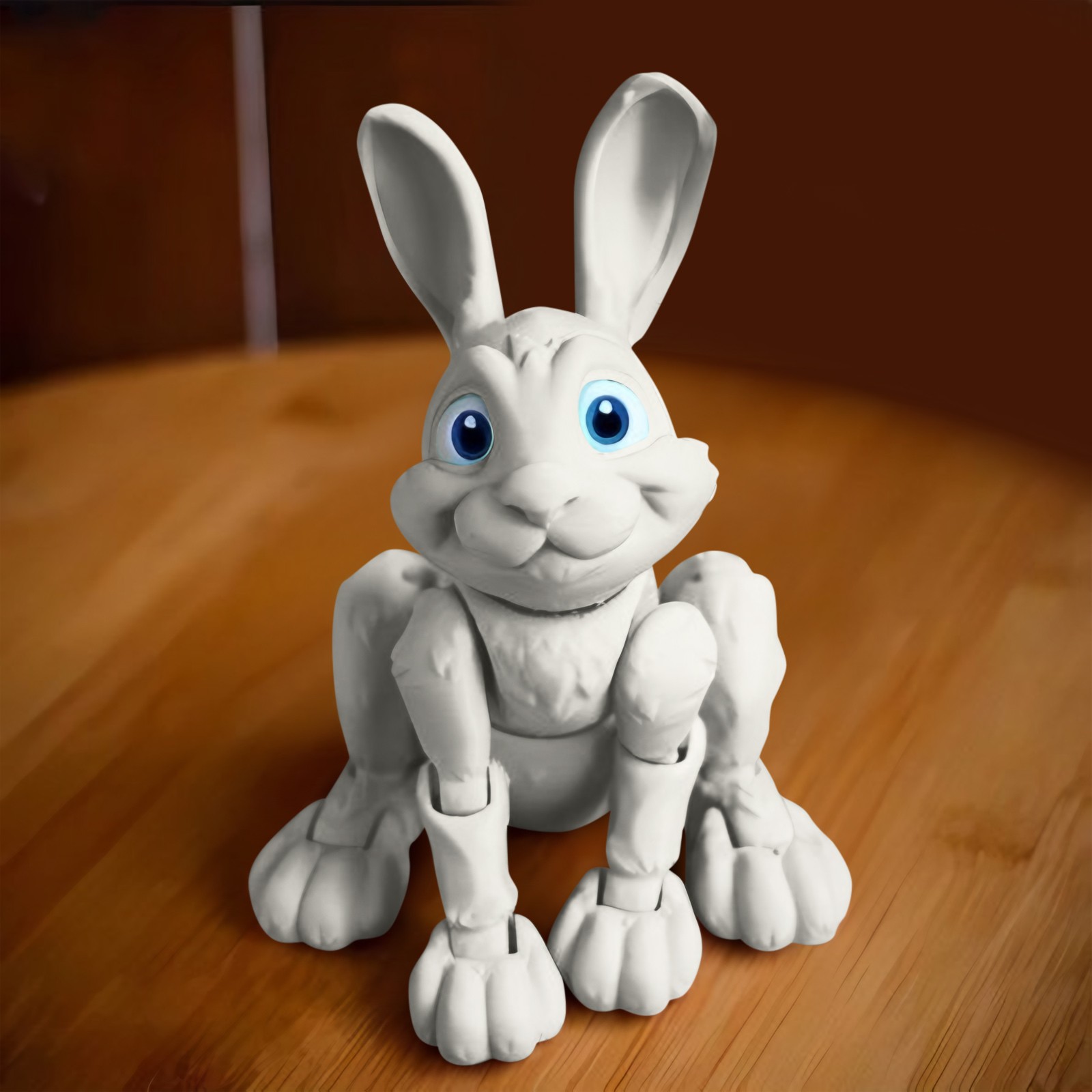 3D Printed Solid Color Toy Model Ornament Toy Cute Movable Model ...