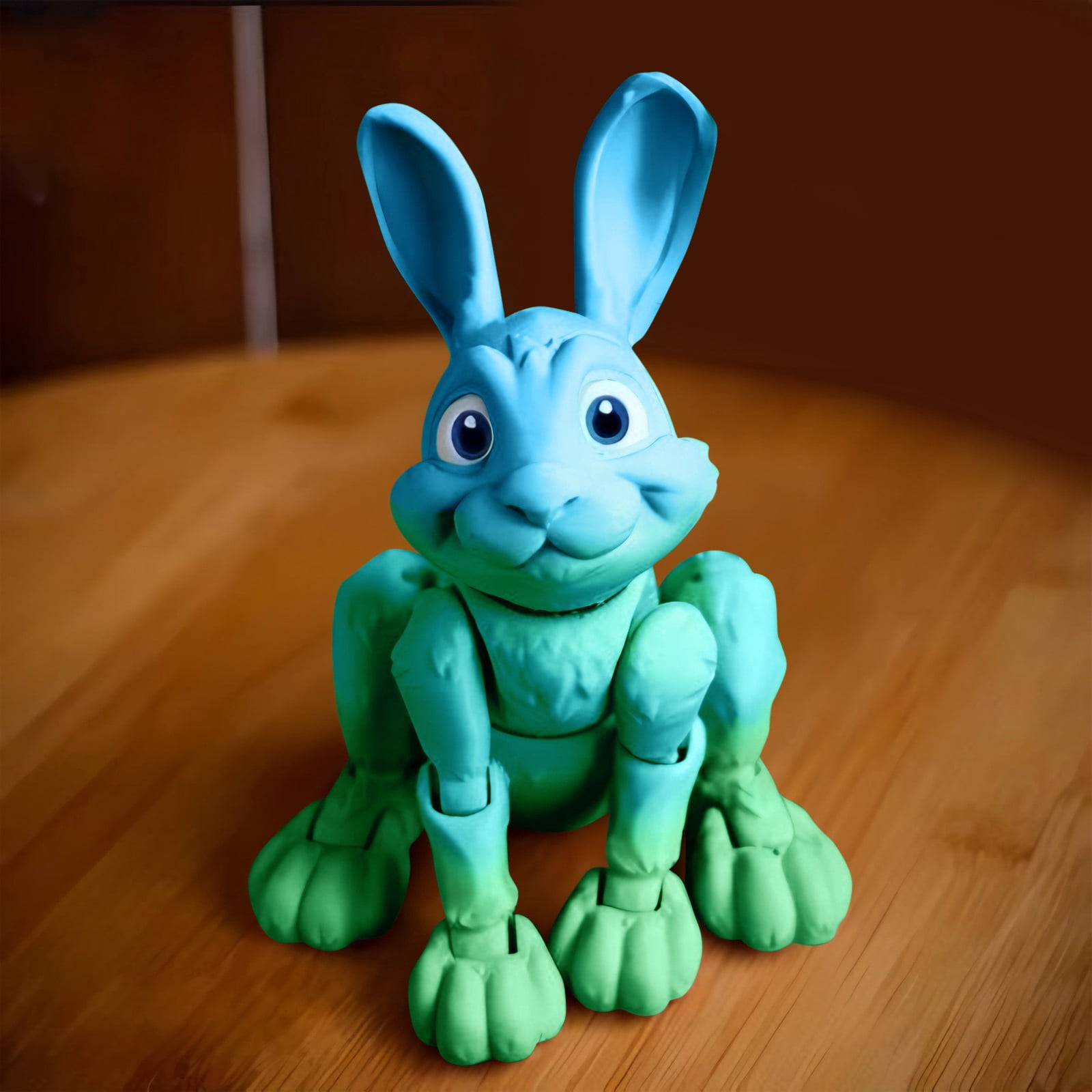 3D Printed Solid Color Toy Model Ornament Toy Cute Movable Model ...