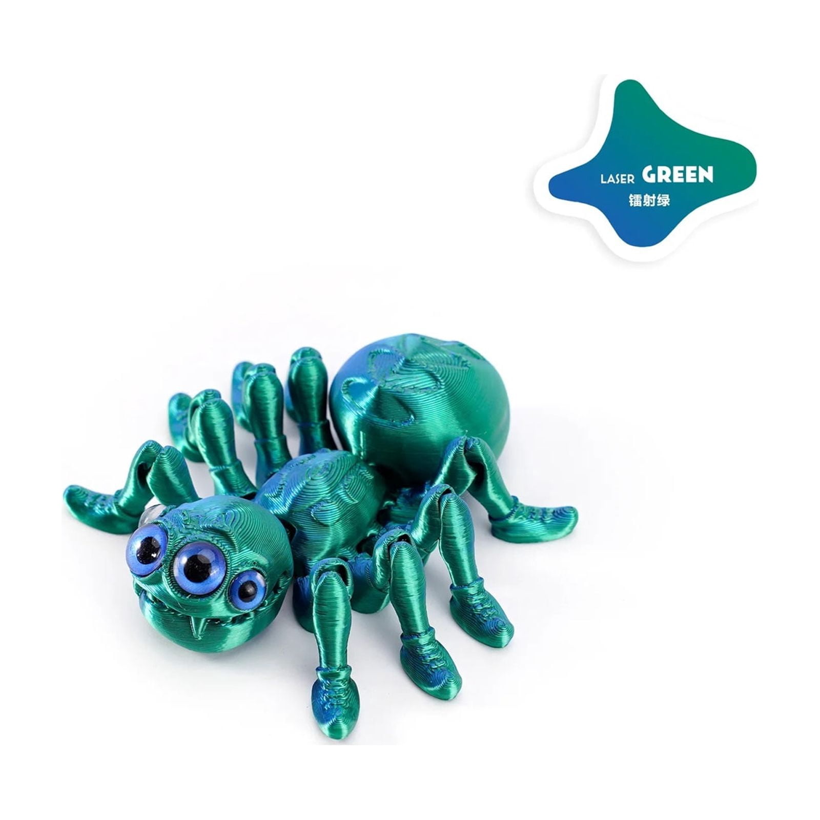 3D Printed Spider Fidget Realistic Colorful Spider Figurine Articulated ...