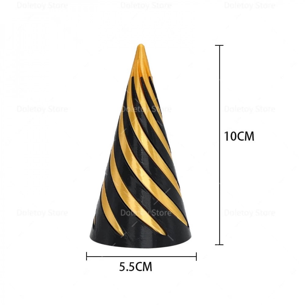 3D Printed Spiral Cone Toy Impossible Pyramid Christmas Tree ...