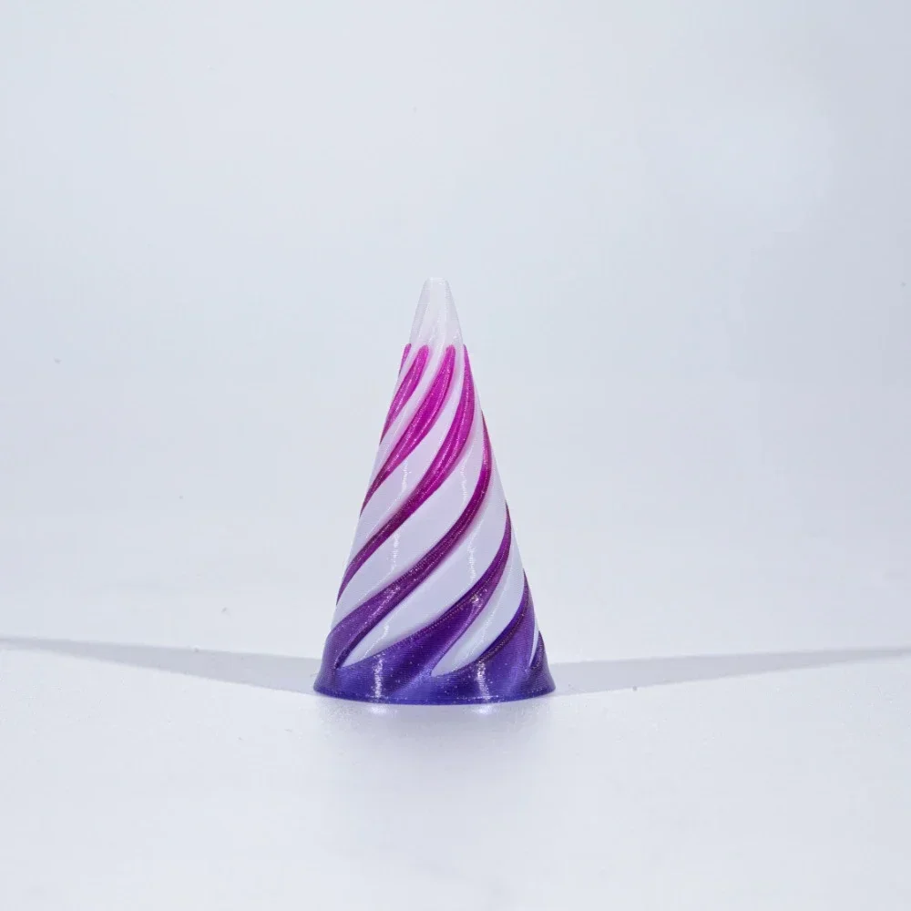 3D Printed Spiral Cone Toy Impossible Pyramid Passthrough Sculpture ...
