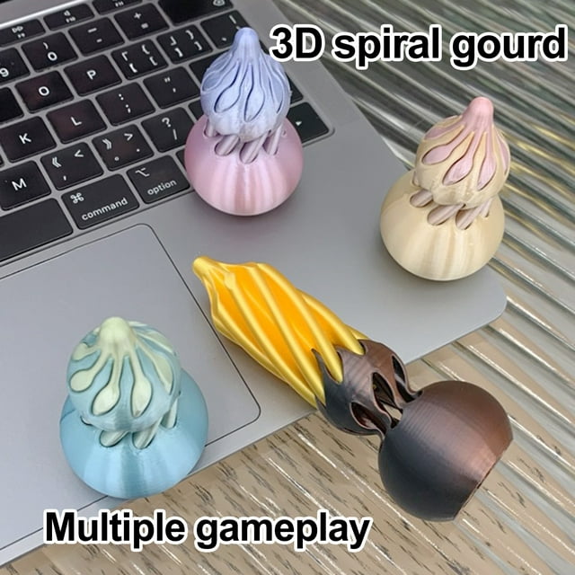 3D Printed Spiral Gourd Toy Impossible Passthrough Spiral Gourd ...