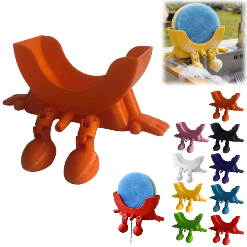 3D Printed Sponge Holder for Scrub Sponge Holders,Cute Smiley Sponge ...