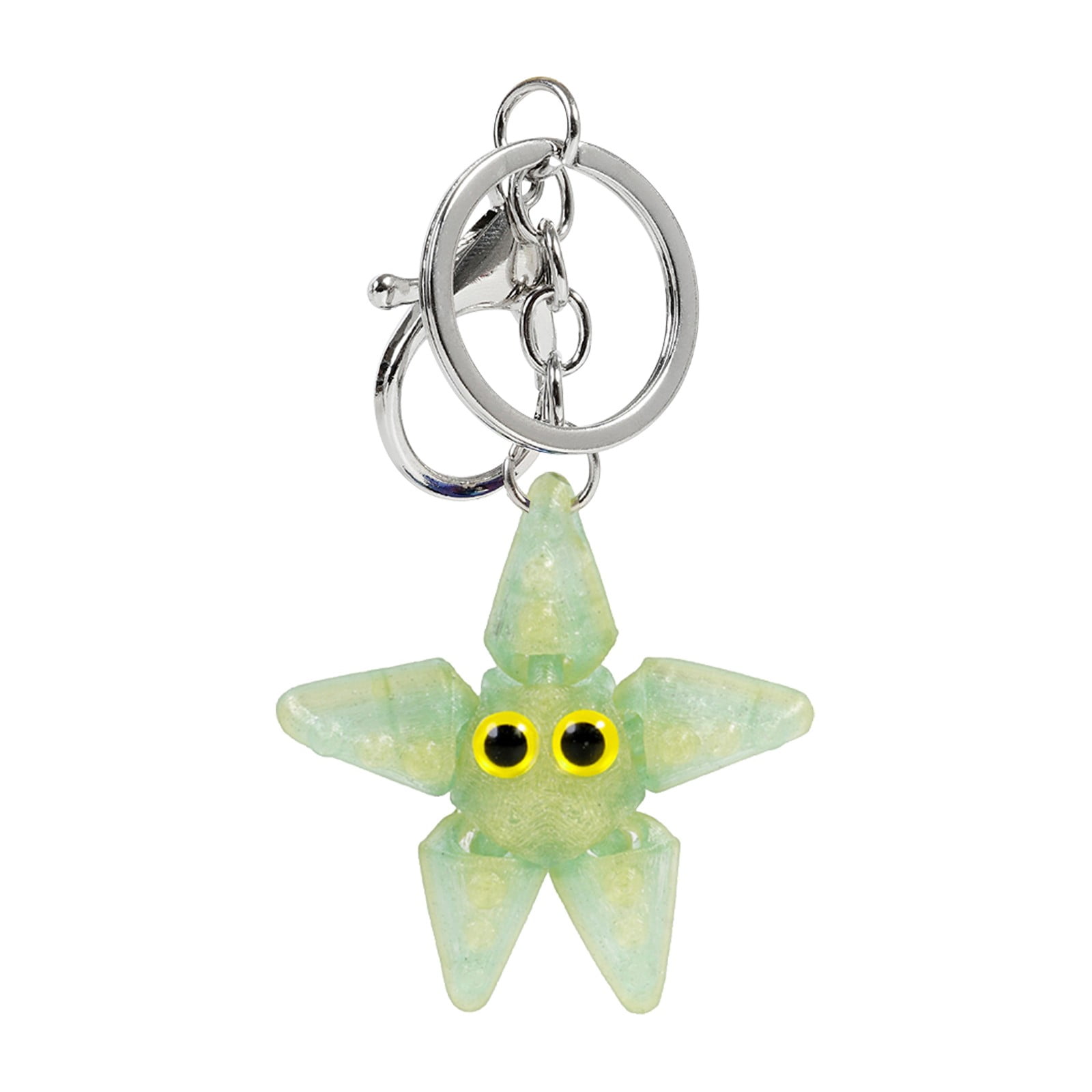 3D Printed Starfish Keychains with Movable Tentacle,Funny Keychains ...