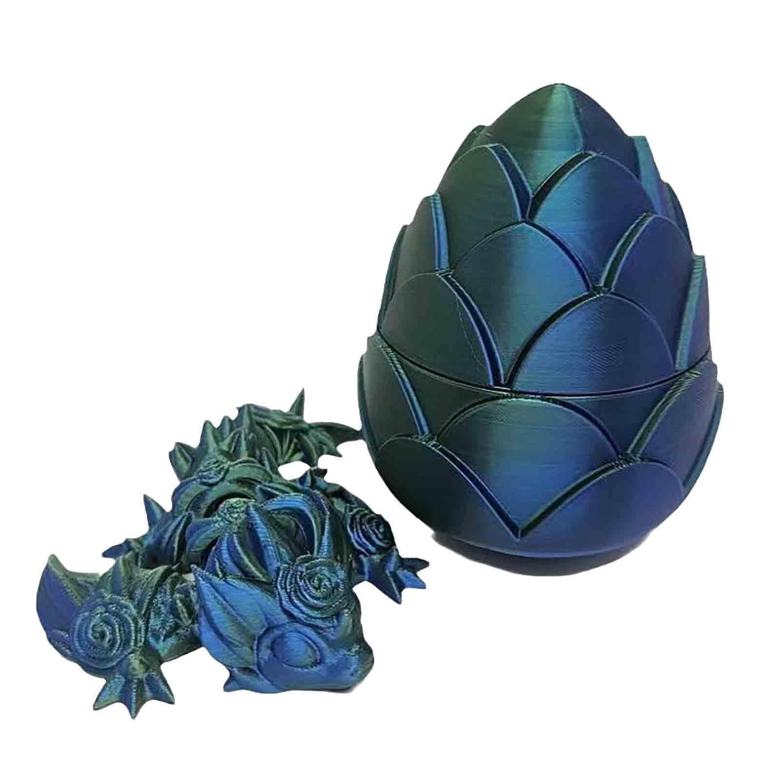 3D Printed Statue Dragon Egg Articulated Statue Indoor Dragon With ...