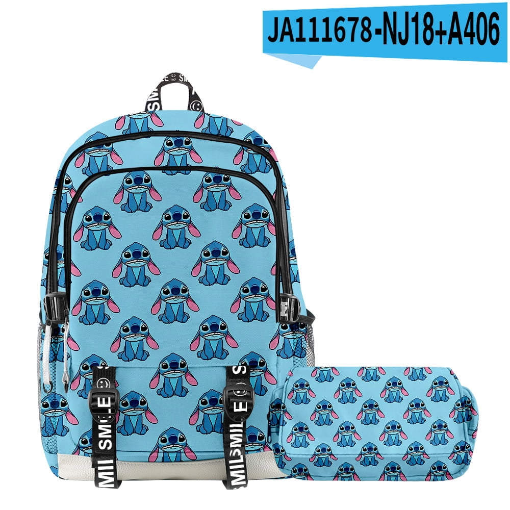 3D Printed Sti_tch 2-Piece Backpack Set - Cute Cartoon Backpack ...
