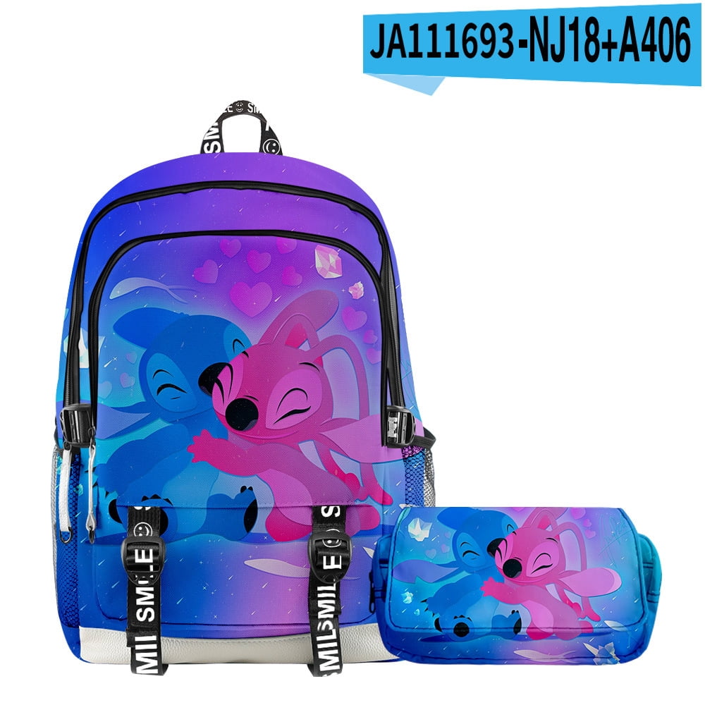 3D Printed Sti_tch 2-Piece Backpack Set - Cute Cartoon Backpack ...