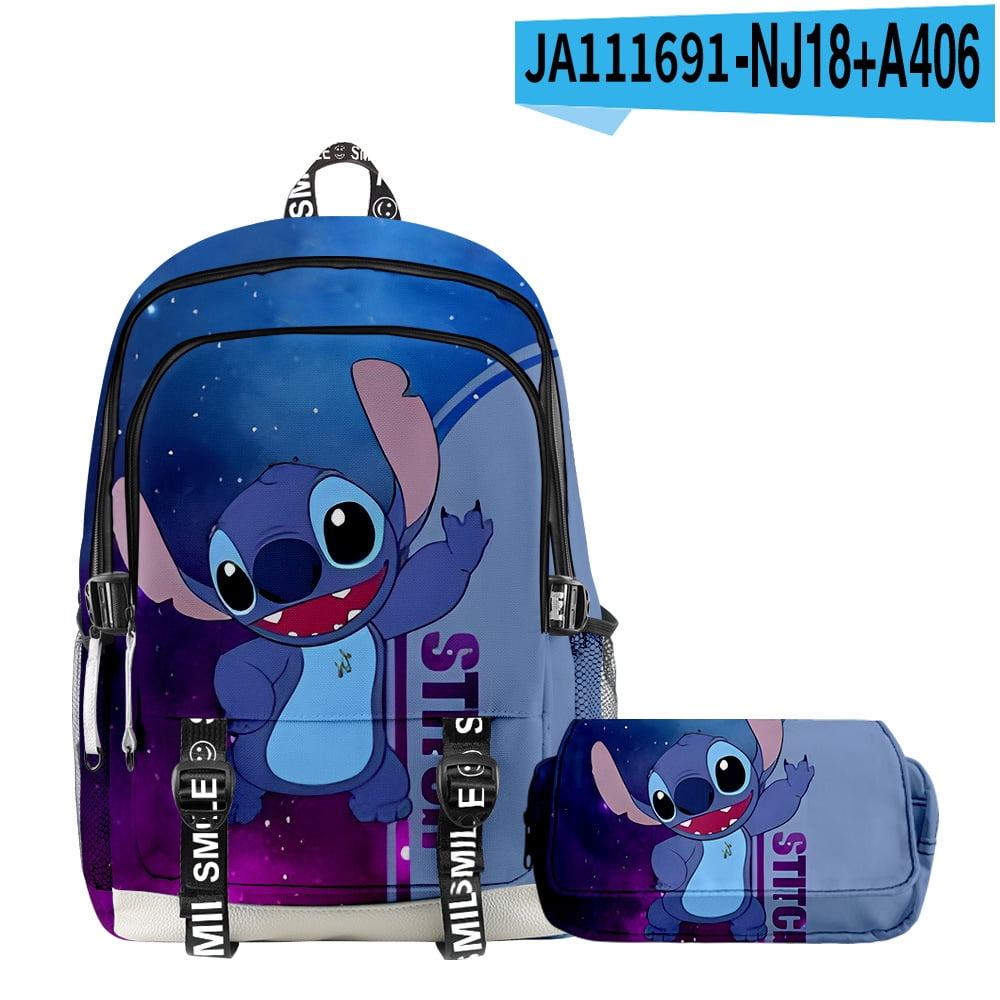 3D Printed Sti_tch 2-Piece Backpack Set - Cute Cartoon Backpack ...