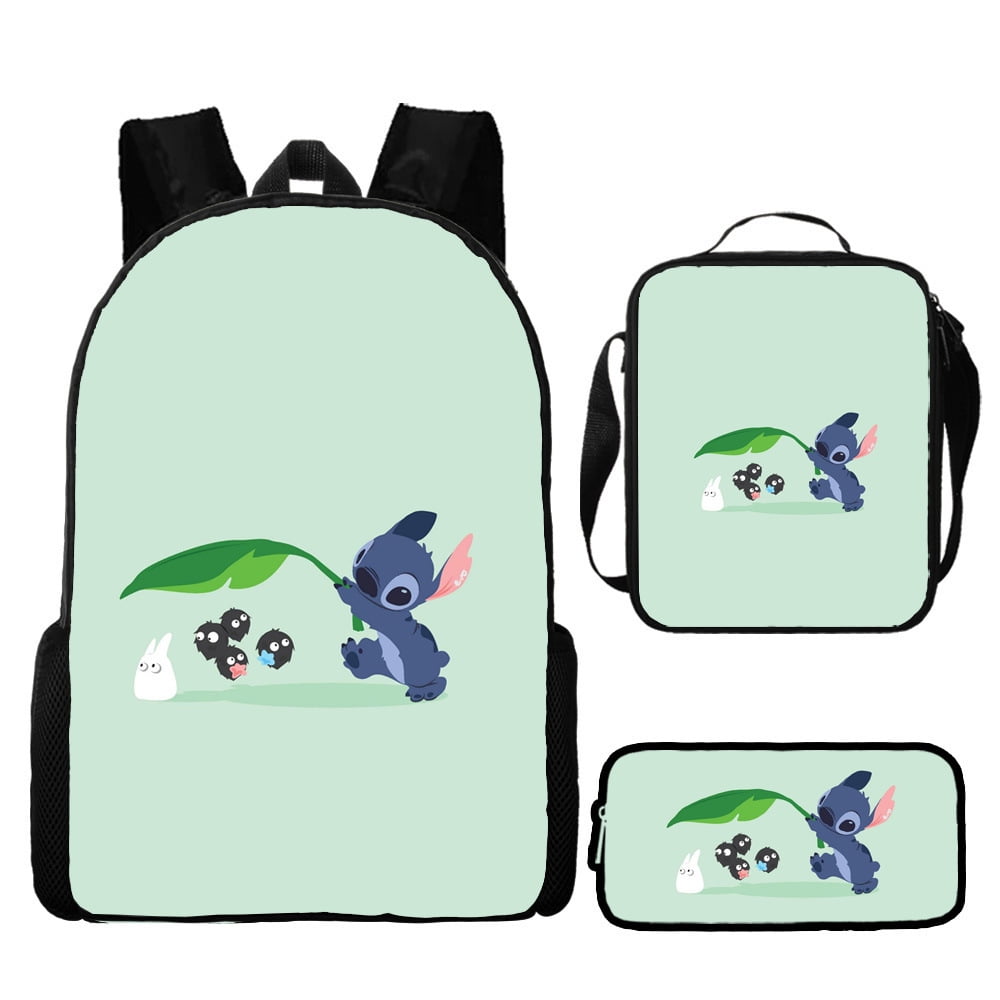 3D Printed Sti_tch 3-Piece Backpack Set - Cute Cartoon Backpack ...